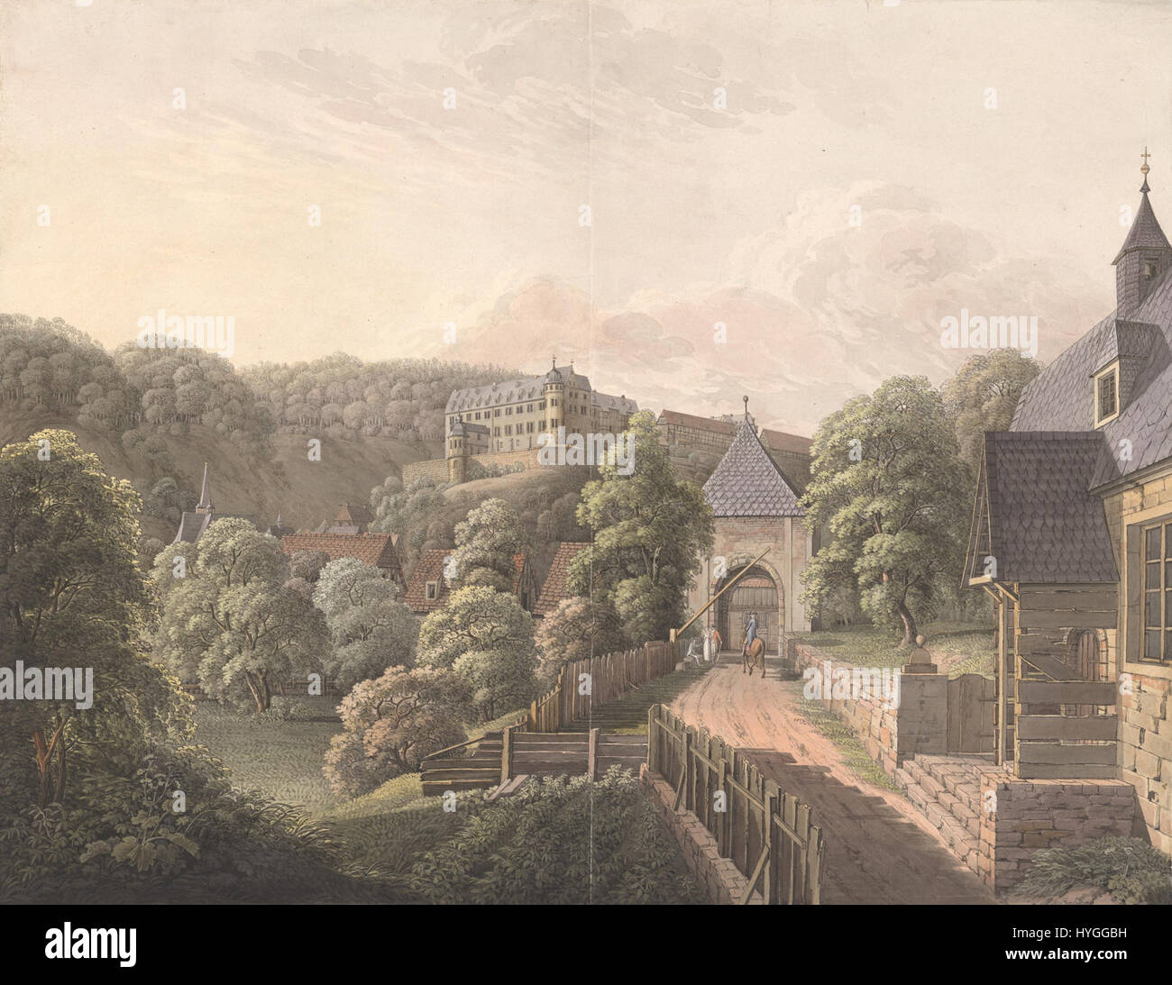 'Stolberg am Harze' by Anton Balzer is a landscape painting depicting ...