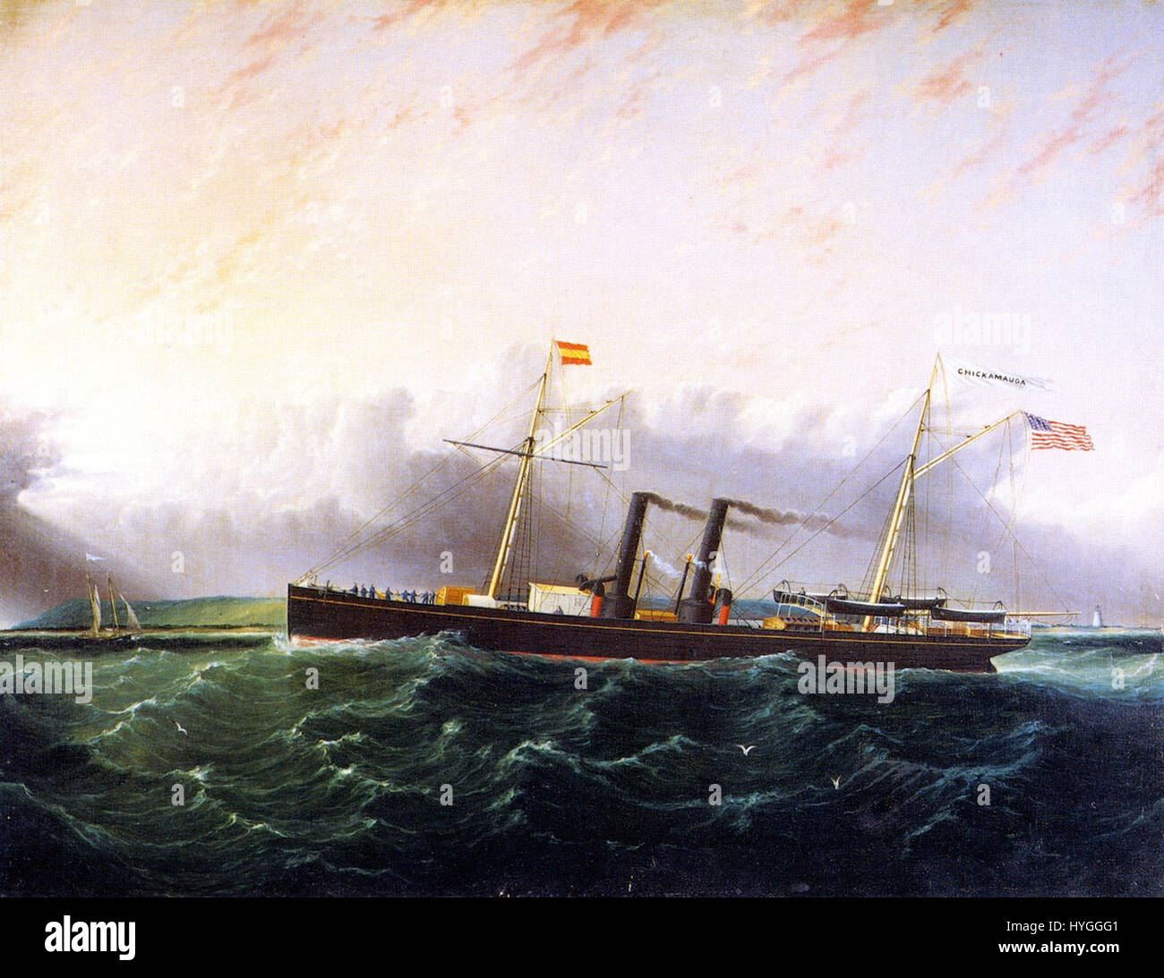 Steam ship 19th century hi-res stock photography and images - Alamy