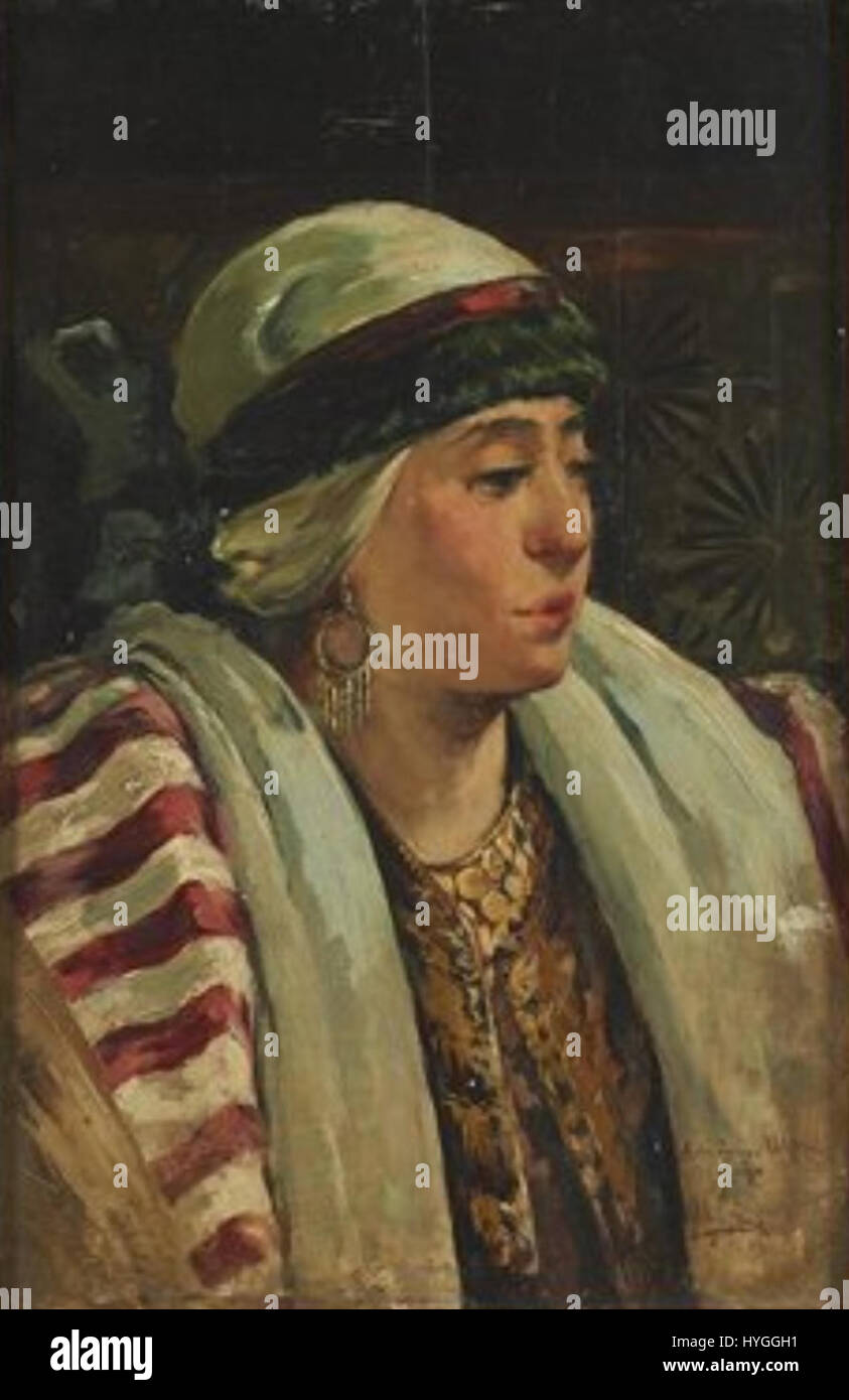 *The Fortune Teller* (1895) by JVP is a painting that depicts a scene ...