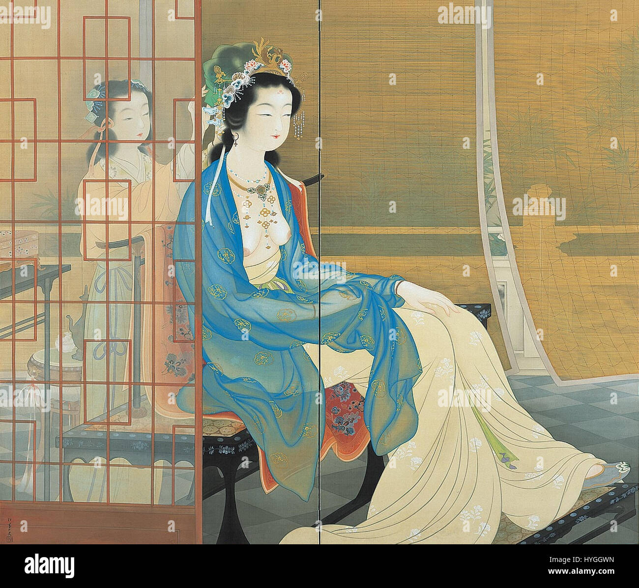 Yang Guifei by Uemura Shoen (Shohaku Art Museum Stock Photo - Alamy