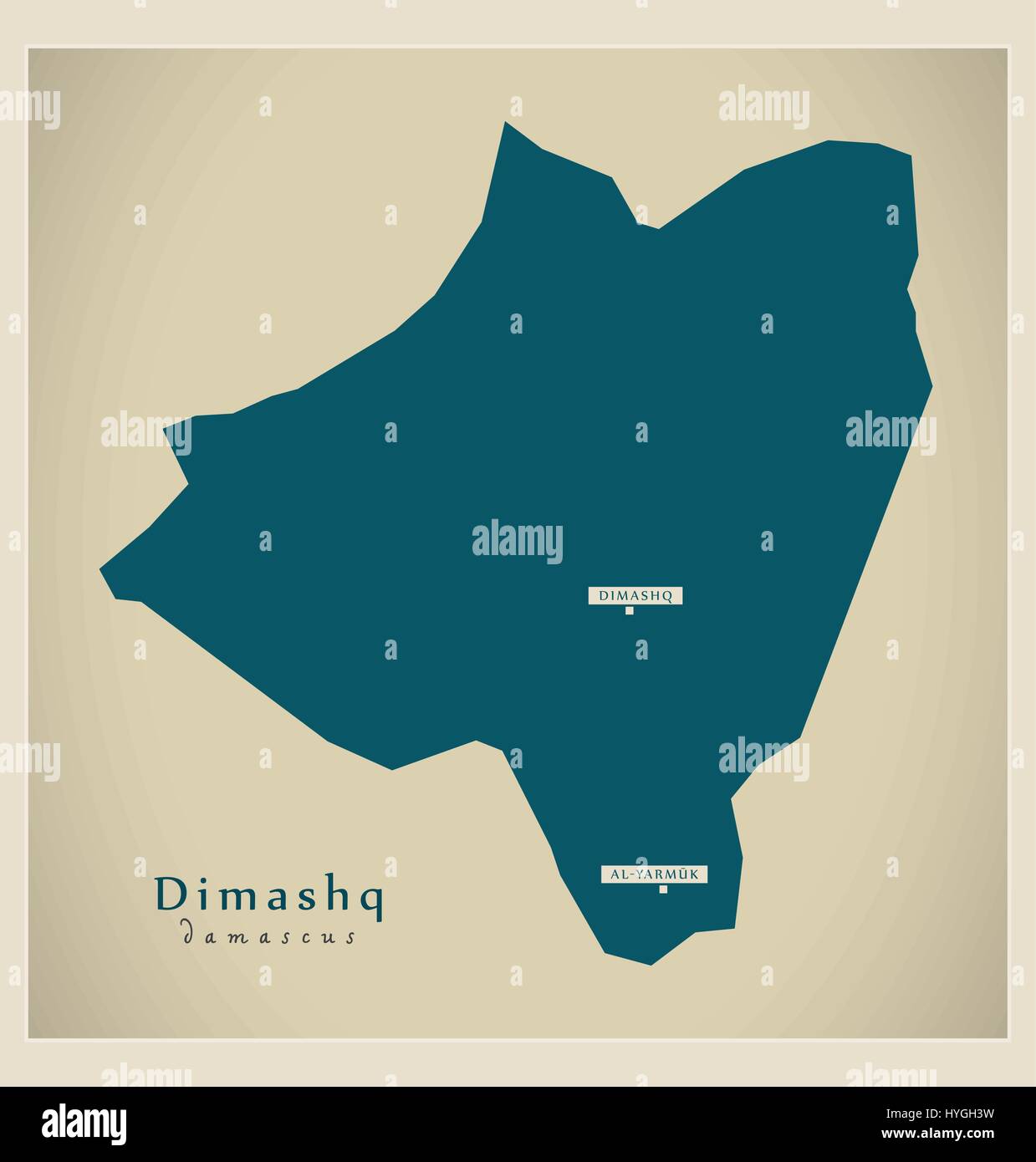 Damascus governorate Stock Vector Images - Alamy