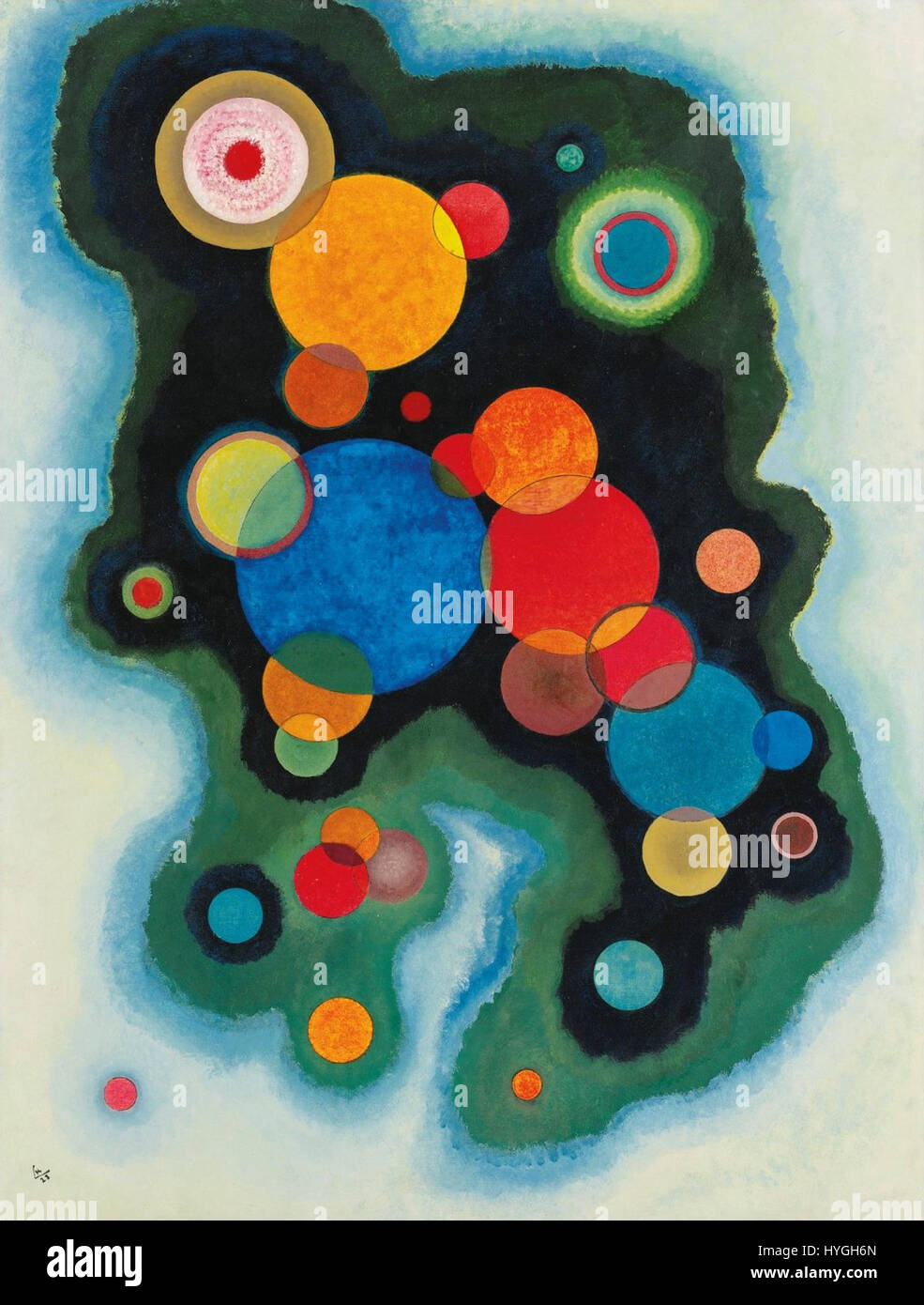 'Vertiefte Regung' (Deepened Impulse) by Wassily Kandinsky, created in ...