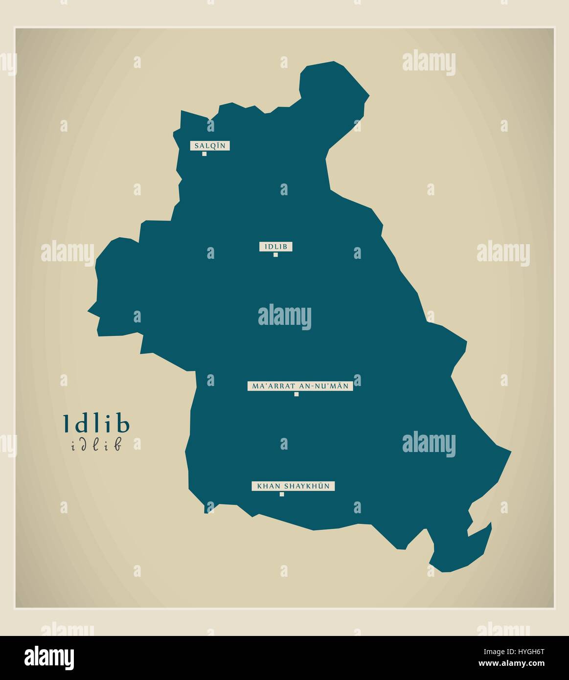 Idlib map hi-res stock photography and images - Alamy