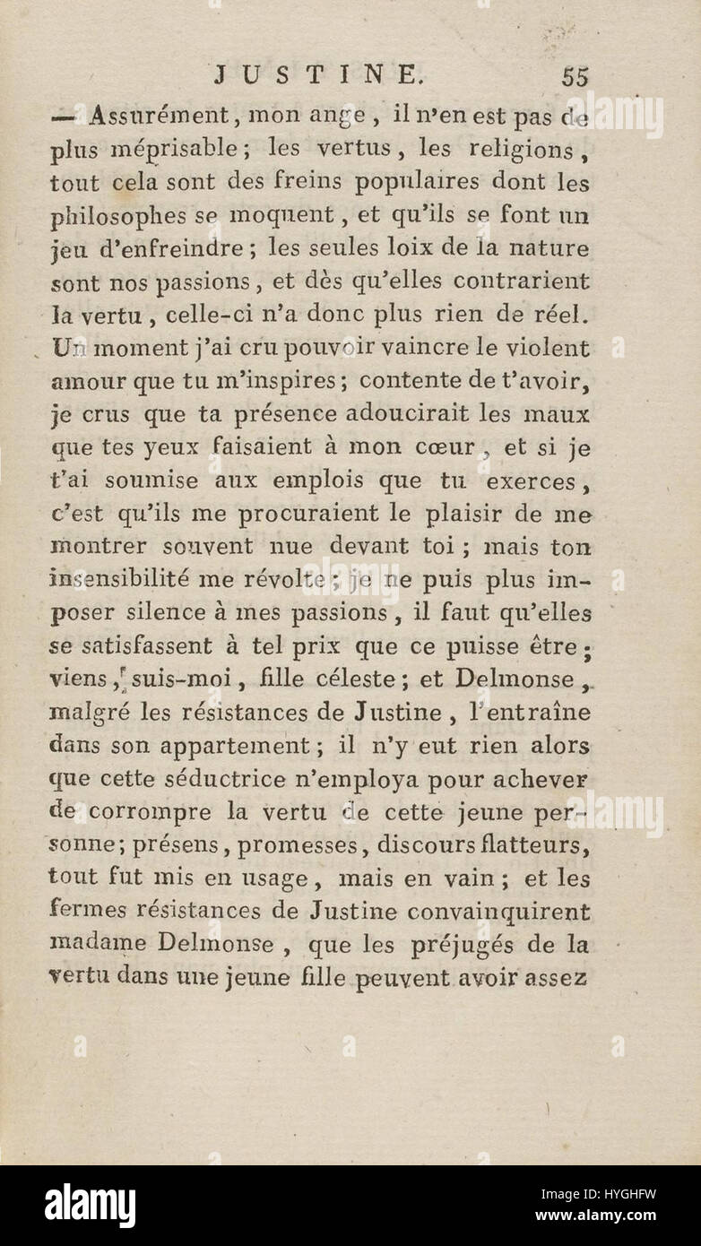 'Justine Juliette' (1797) is an artwork capturing the elegance of 18th ...