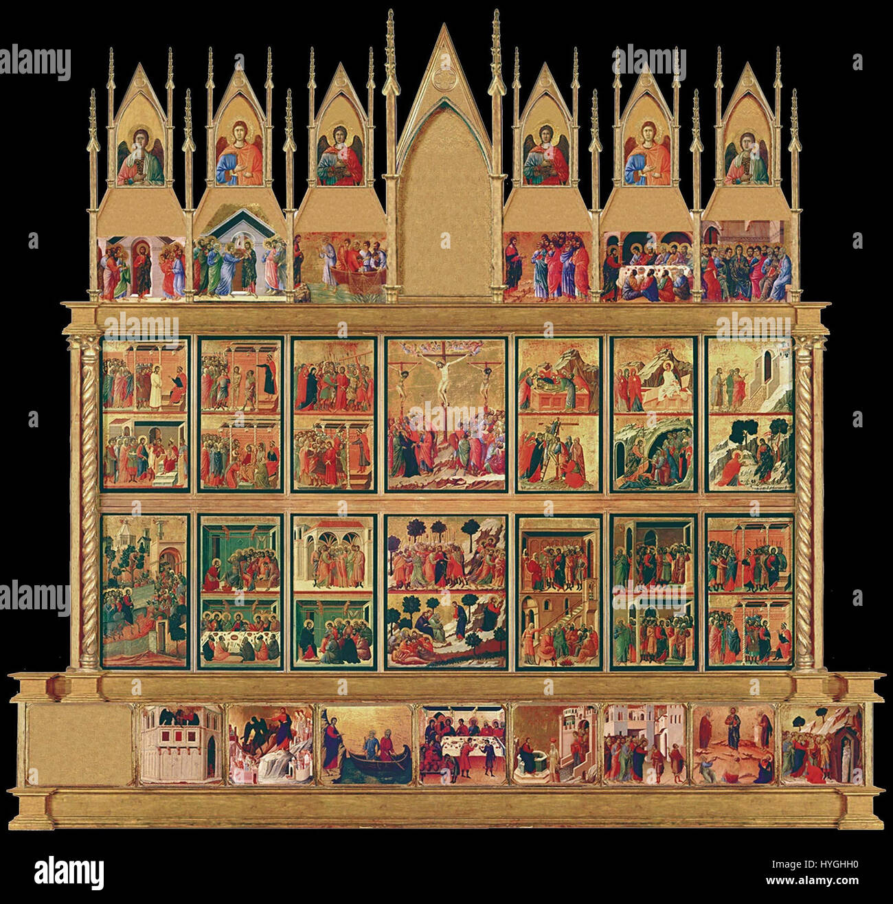 Maest 001 duccio siena duomo Stock Photo - Alamy