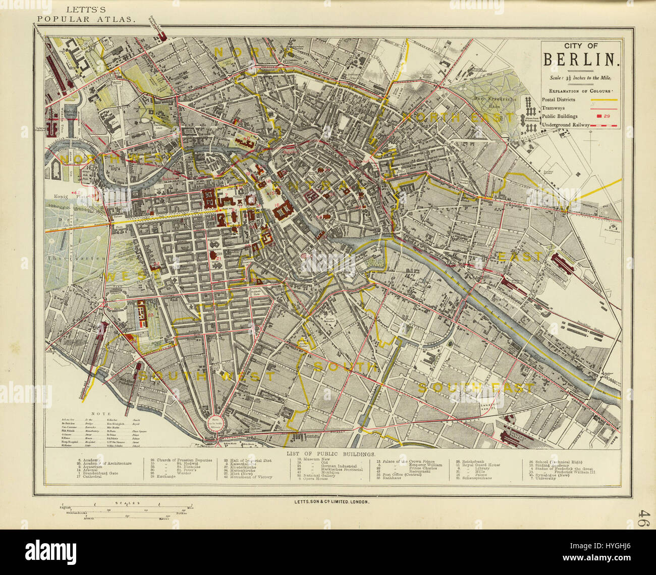Map of berlin 1883 hi-res stock photography and images - Alamy