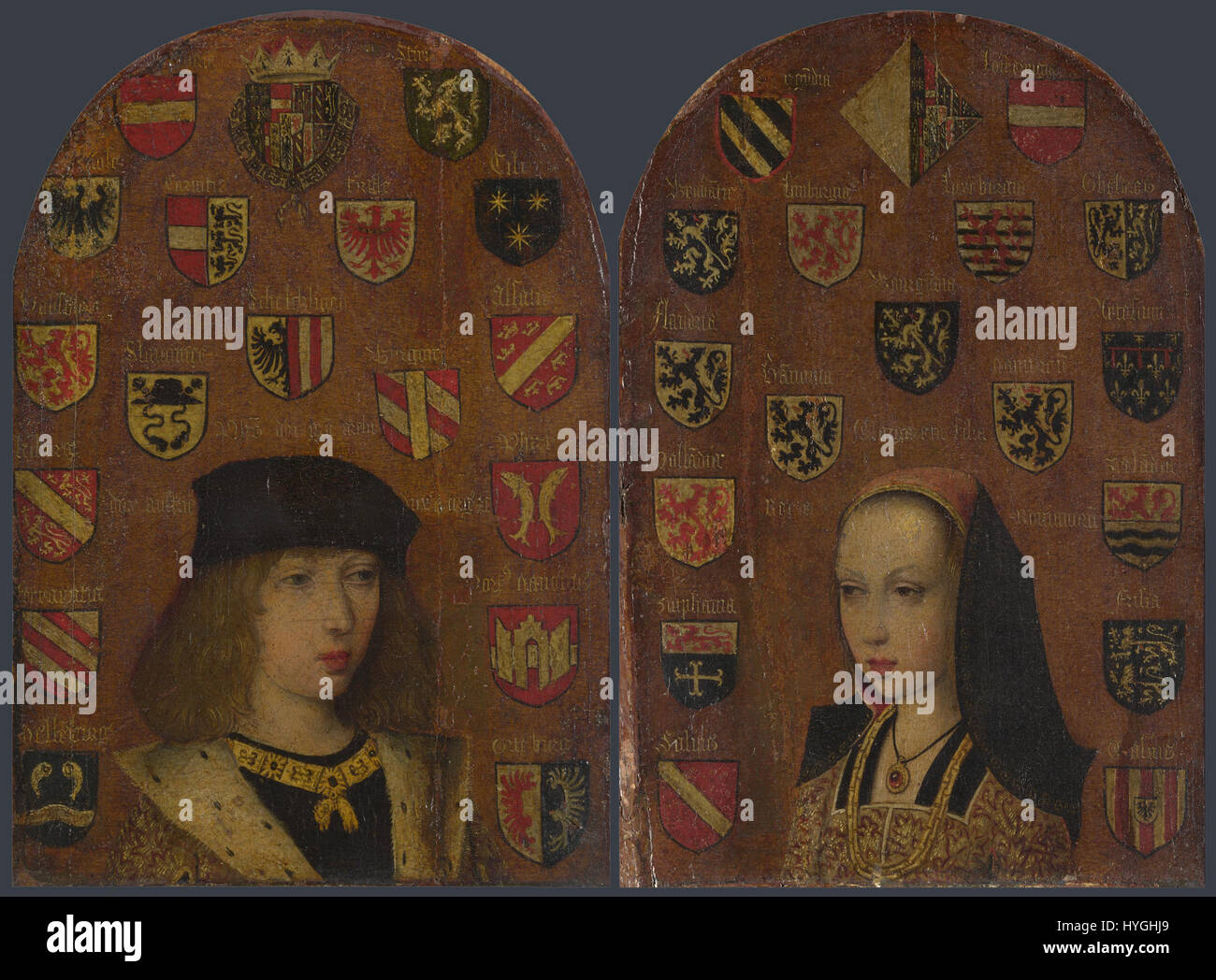 Pieter van Coninxloo Diptych Stock Photo - Alamy