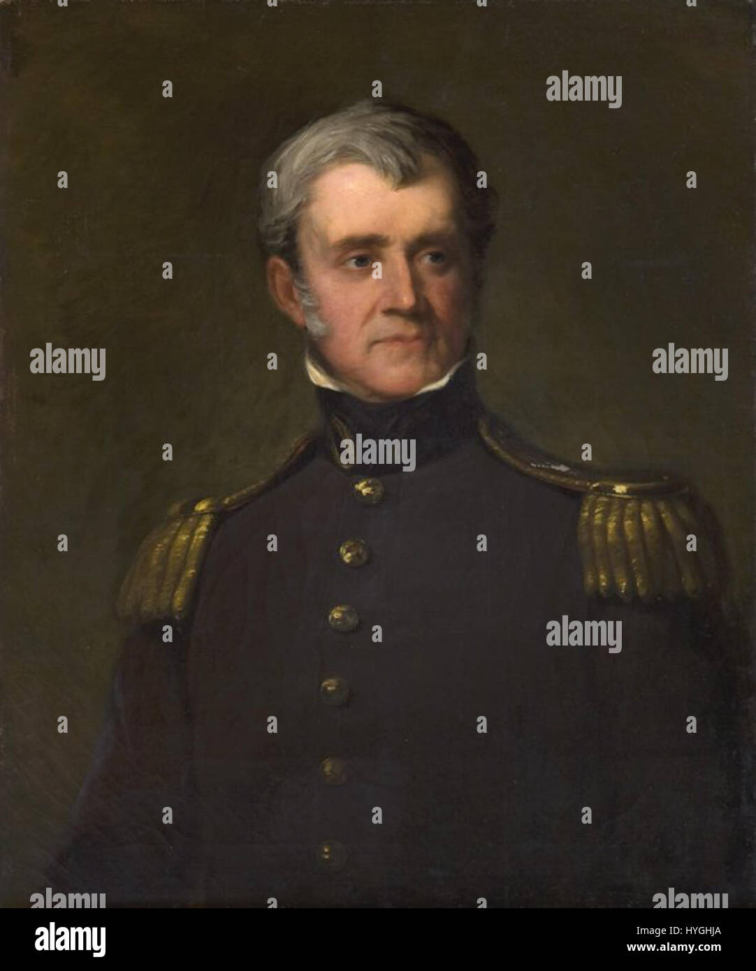 Portrait of Sylvanus Thayer by Robert Walter Weir, 1834 Stock Photo - Alamy