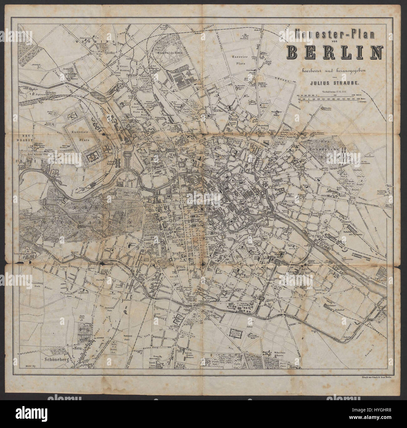 The 'Neuester Plan von Berlin 1872' is a historical map showcasing the ...