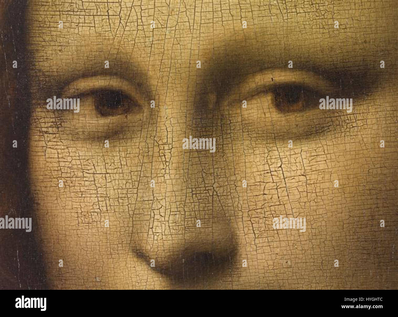 This famous detail of the *Mona Lisa*, painted by Leonardo da Vinci ...