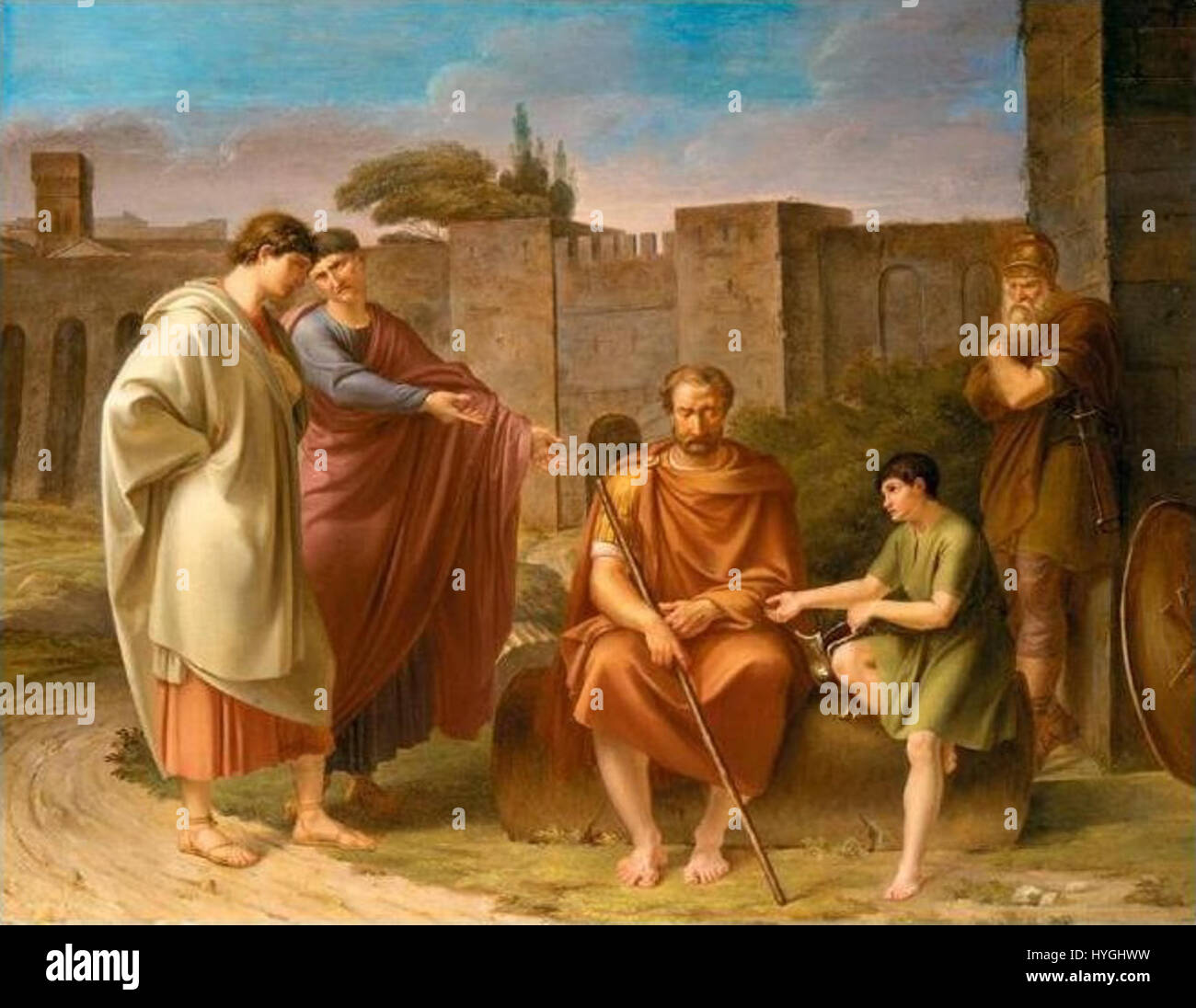 This artwork by Eberhard Georg Wachter depicts the Roman general ...