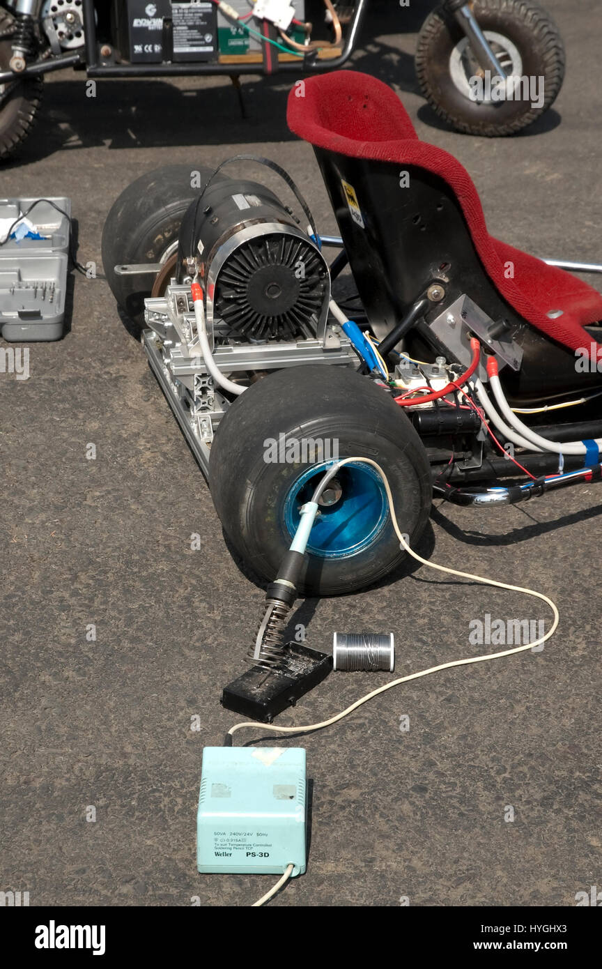 SANTA POD, UK - APRIL 23, 2010: Alternative energy racing at Santa Pod ...