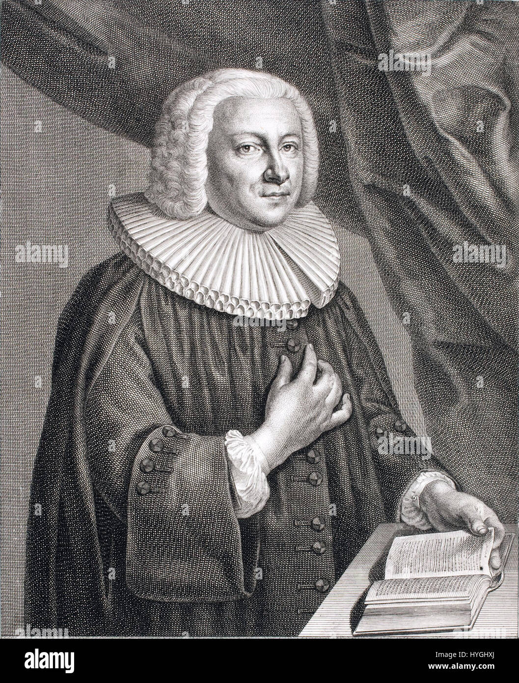 A detailed map by Christoph Birkmann from 1759, showing geographical ...