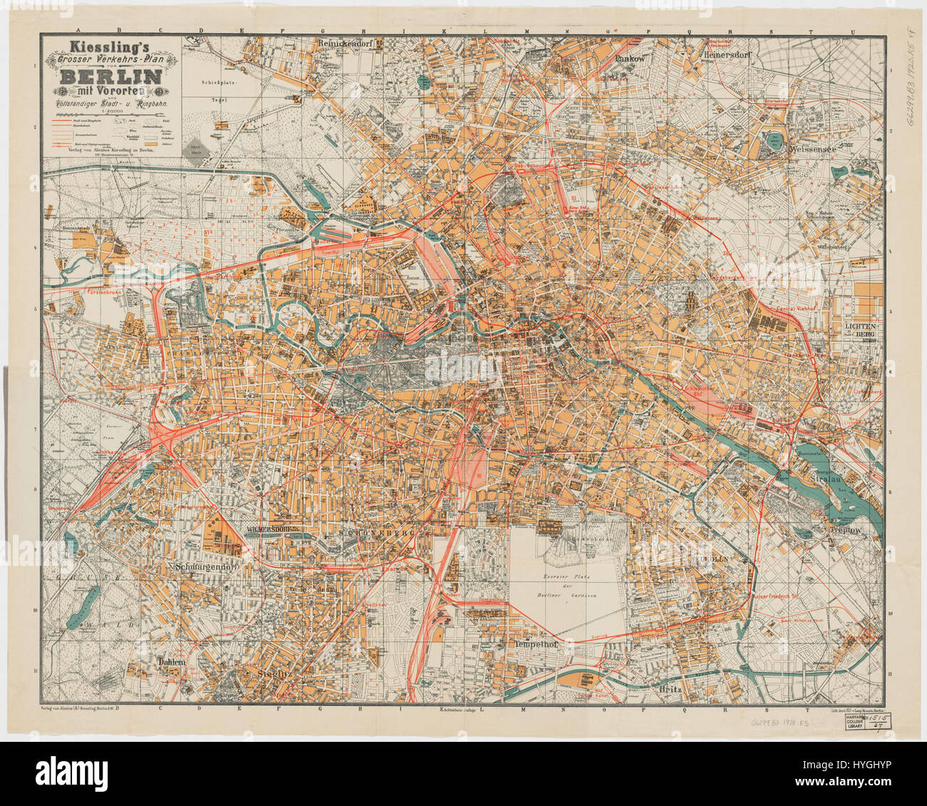 The 'Grosser Verkehrs Plan von Berlin' (Great Traffic Plan of Berlin ...