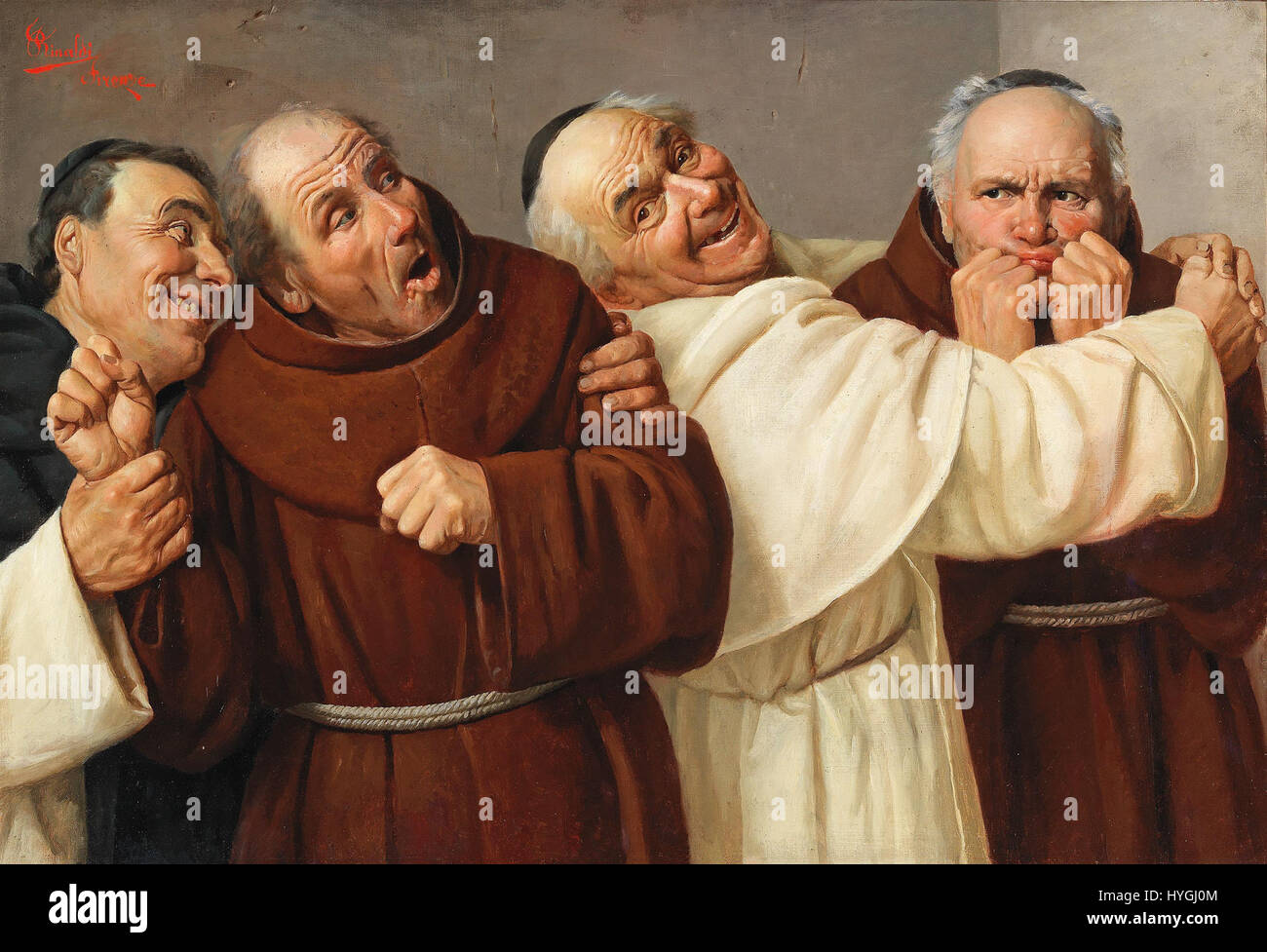 Claudio Rinaldi Four Monks Stock Photo - Alamy