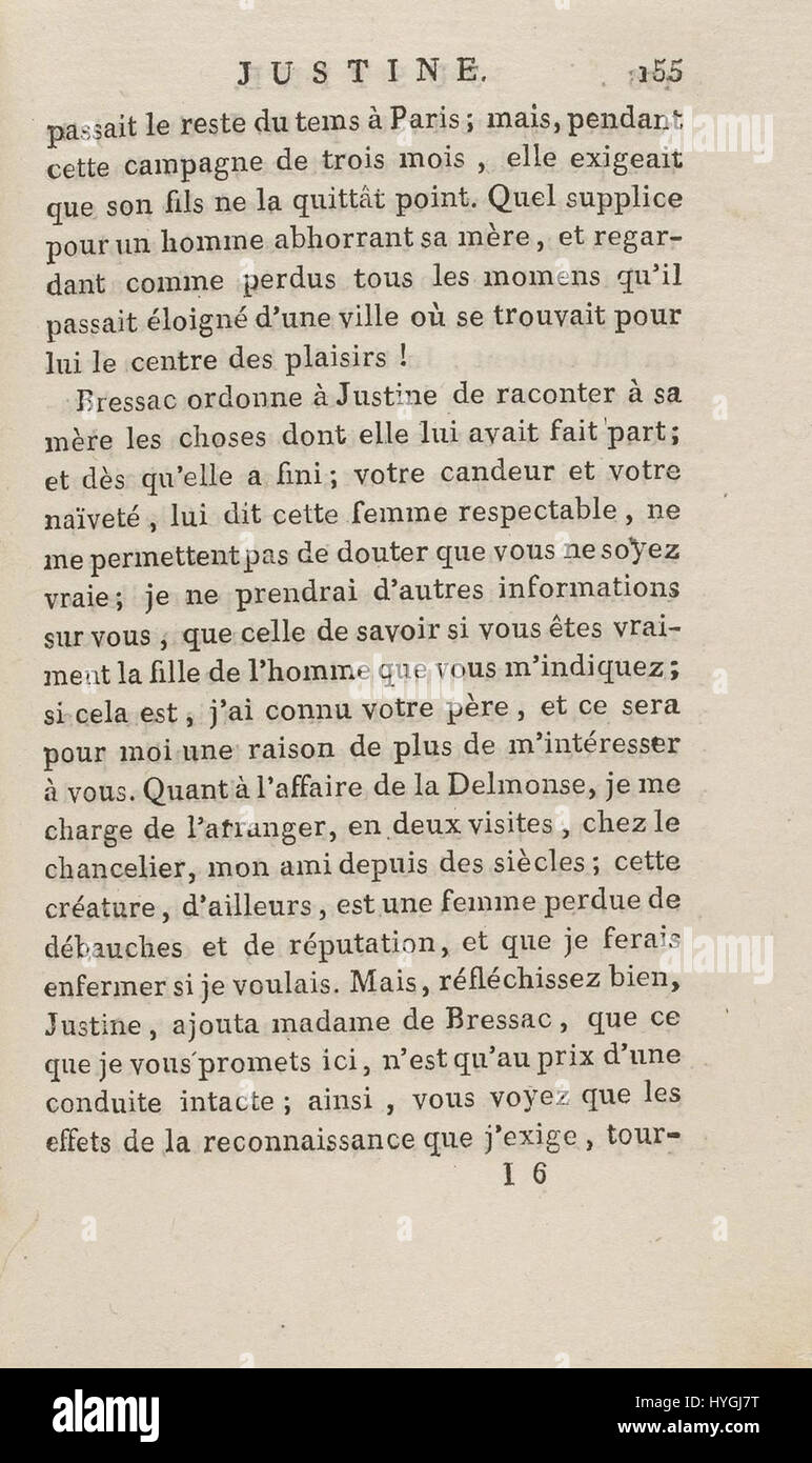 This image from 1797 depicts the portraits of Justine and Juliette, two ...