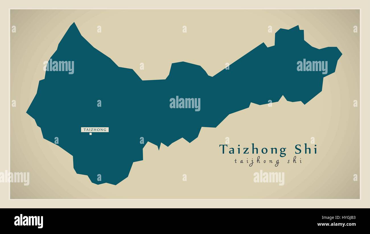 Taizhong shi taiwan map hi-res stock photography and images - Alamy