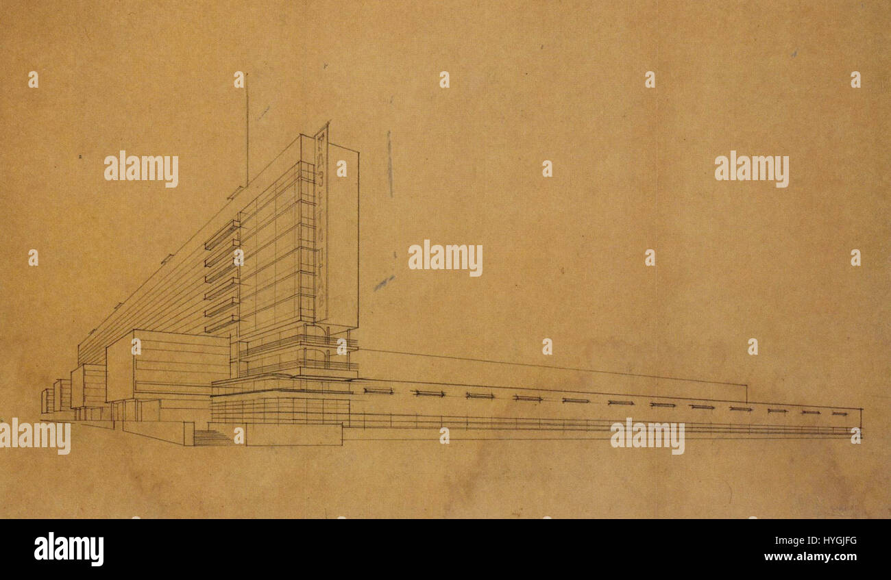 Panteleimon Golosov's design for the Moscow printing plant, created ...