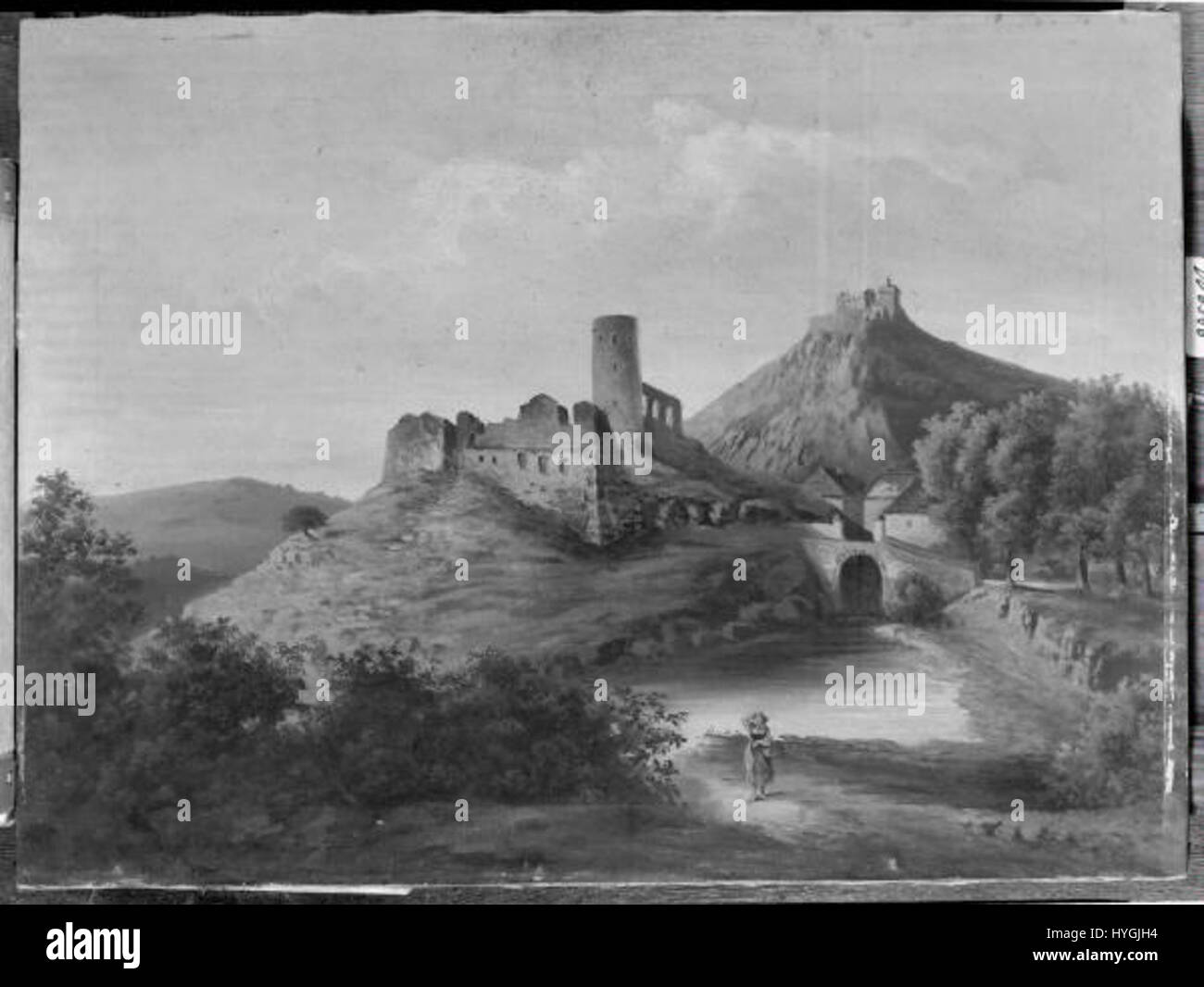 This anonymous artwork from the Czech region depicts the towns of ...