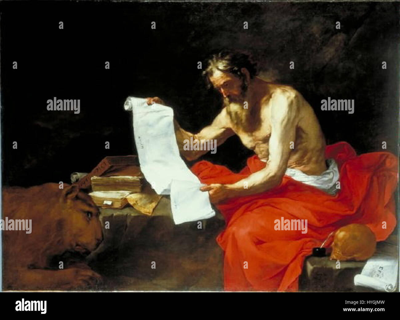 Jusepe de Ribera’s 'Sv. Jeronym' (St. Jerome) depicts the Christian ...