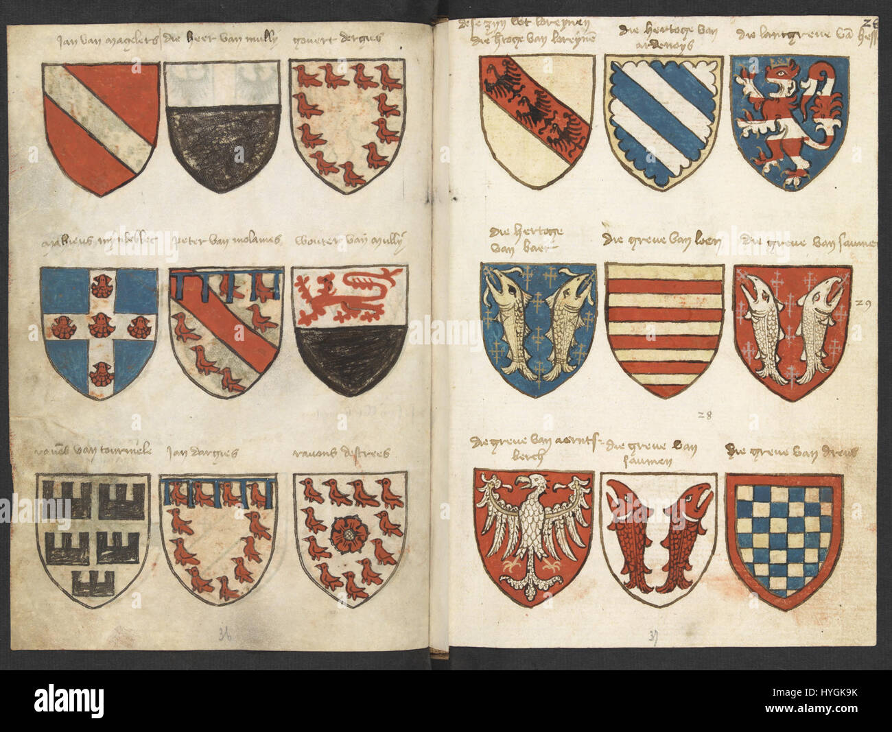 The 'Wapenboek Beyeren' (Armorial of the Duchy of Bavaria) is a ...