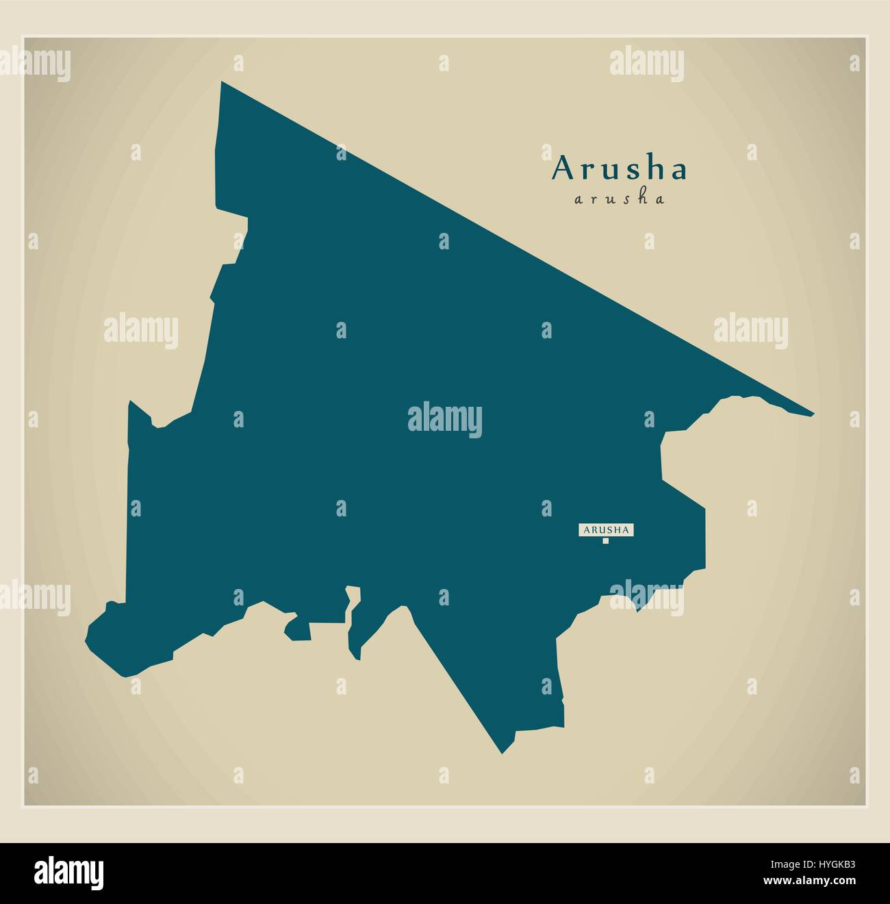 Map of arusha region tanzania hi-res stock photography and images - Alamy