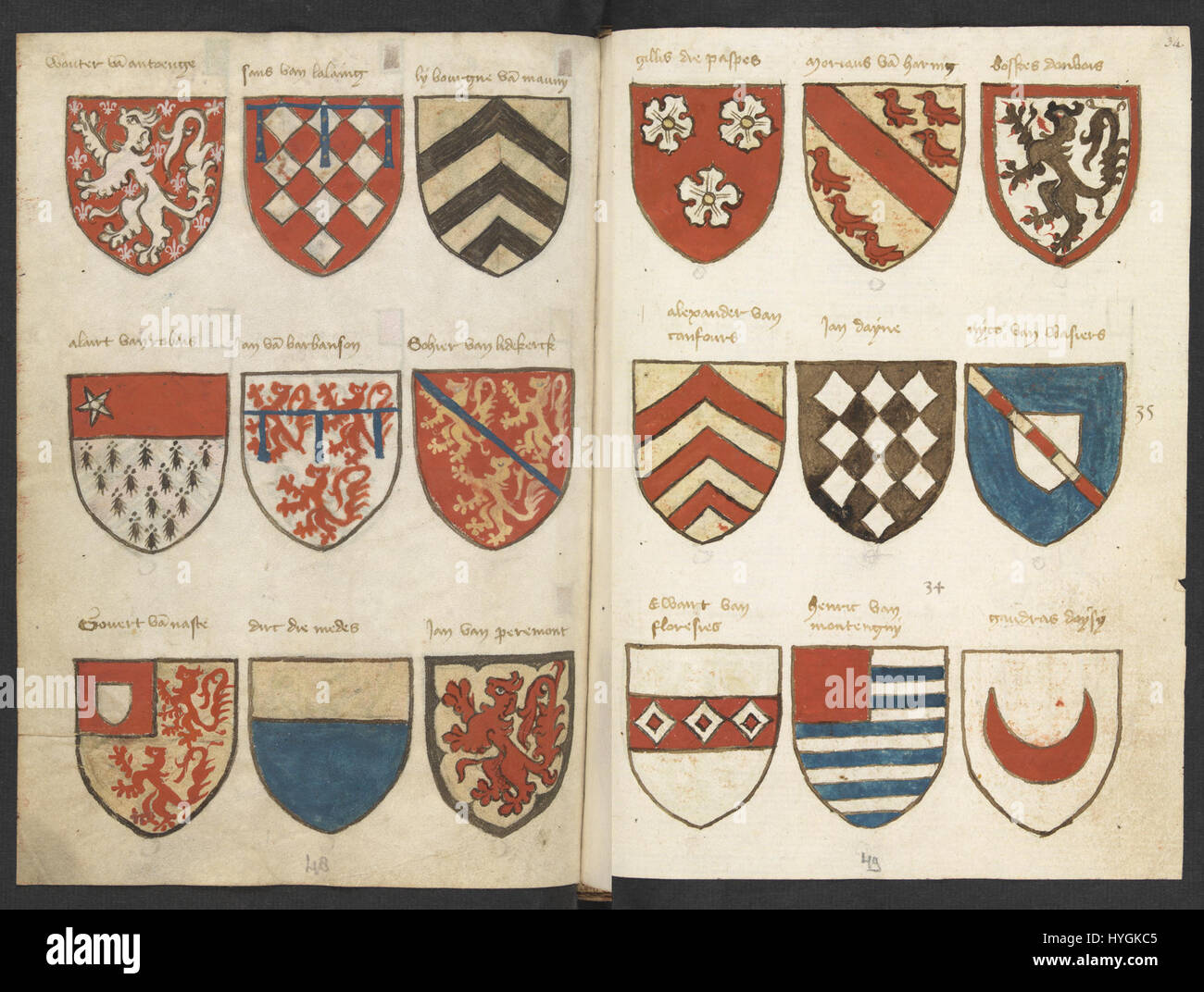 The Wapenboek Beyeren is an important 15th-century armorial manuscript ...