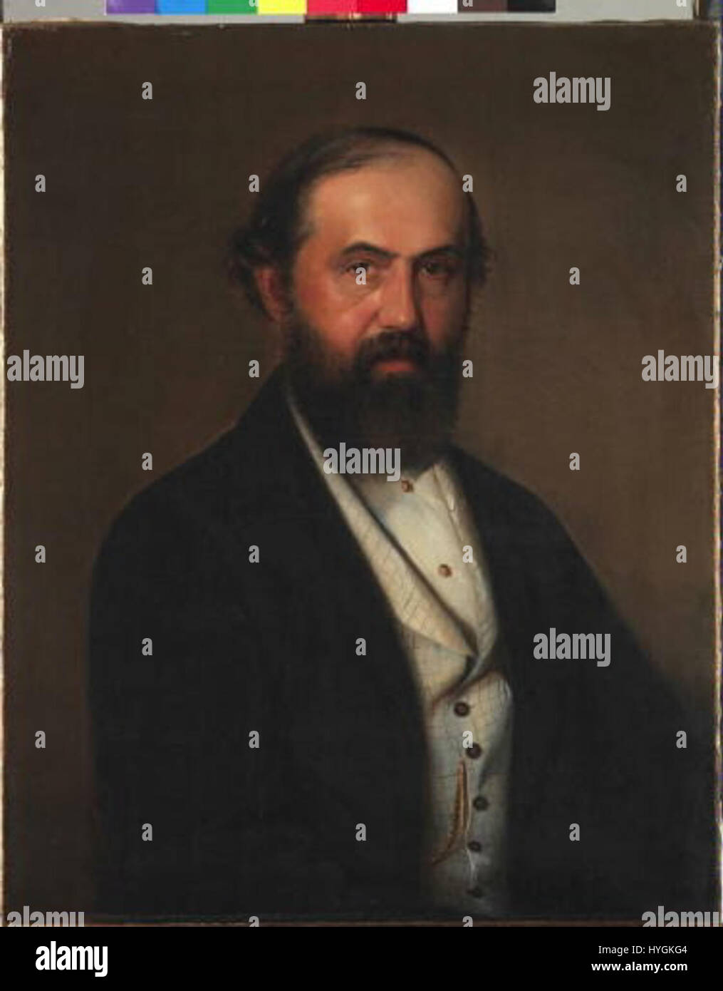 This portrait by O. Lepkowski depicts a woman in a white dress, created ...