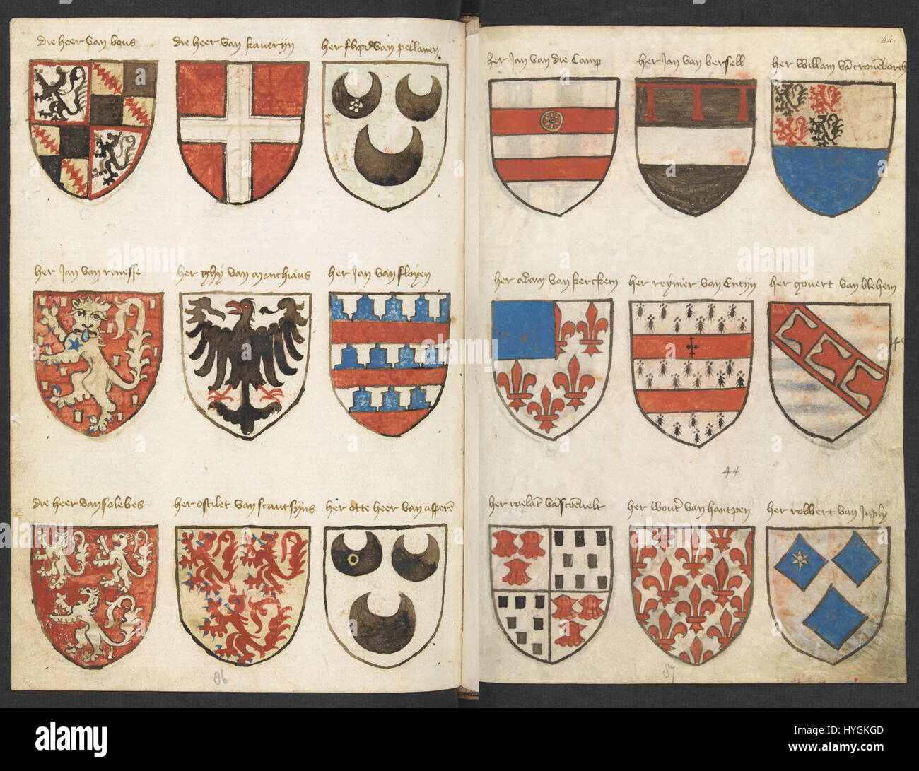The Wapenboek Beyeren is a medieval armorial manuscript detailing the ...