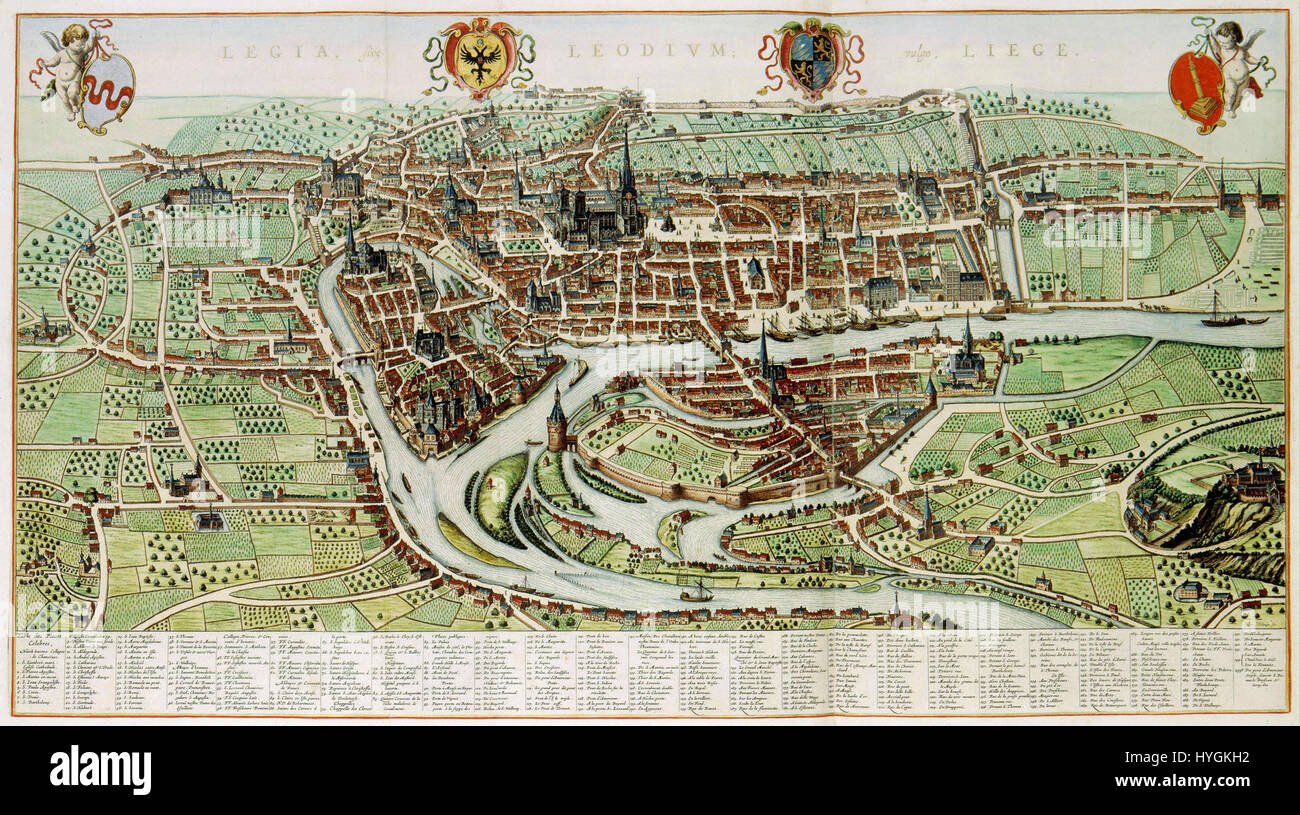 Map of liege hi-res stock photography and images - Alamy