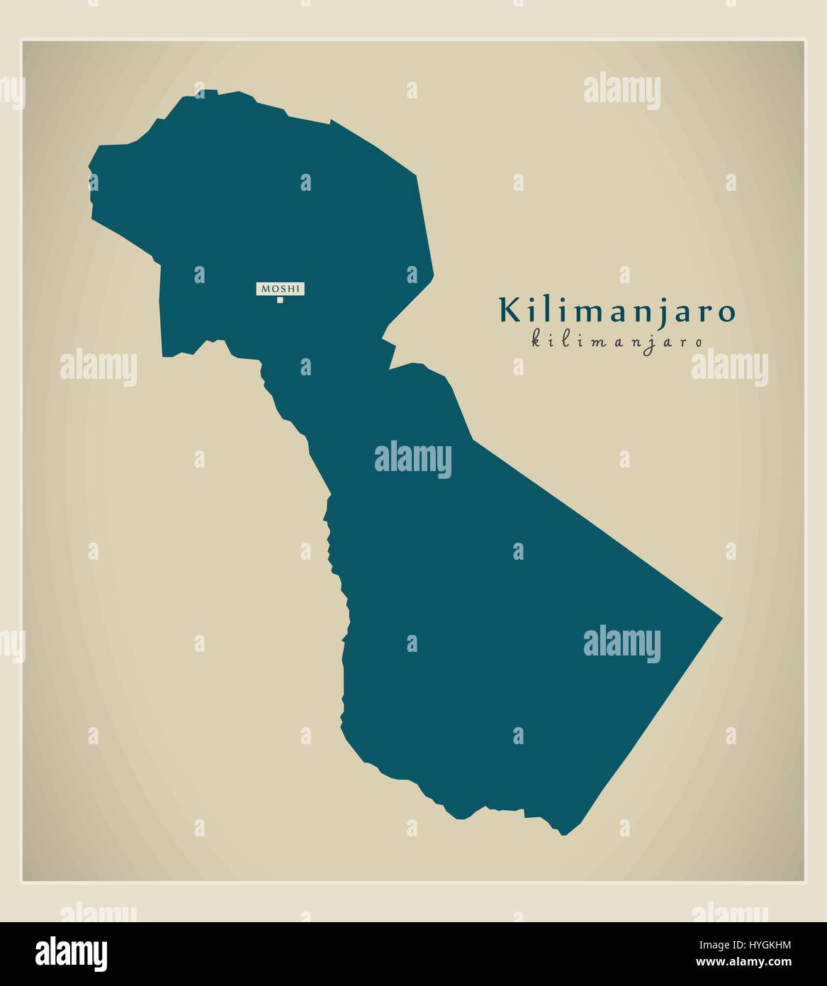 Mapa Kilimanjaro Tanzania
