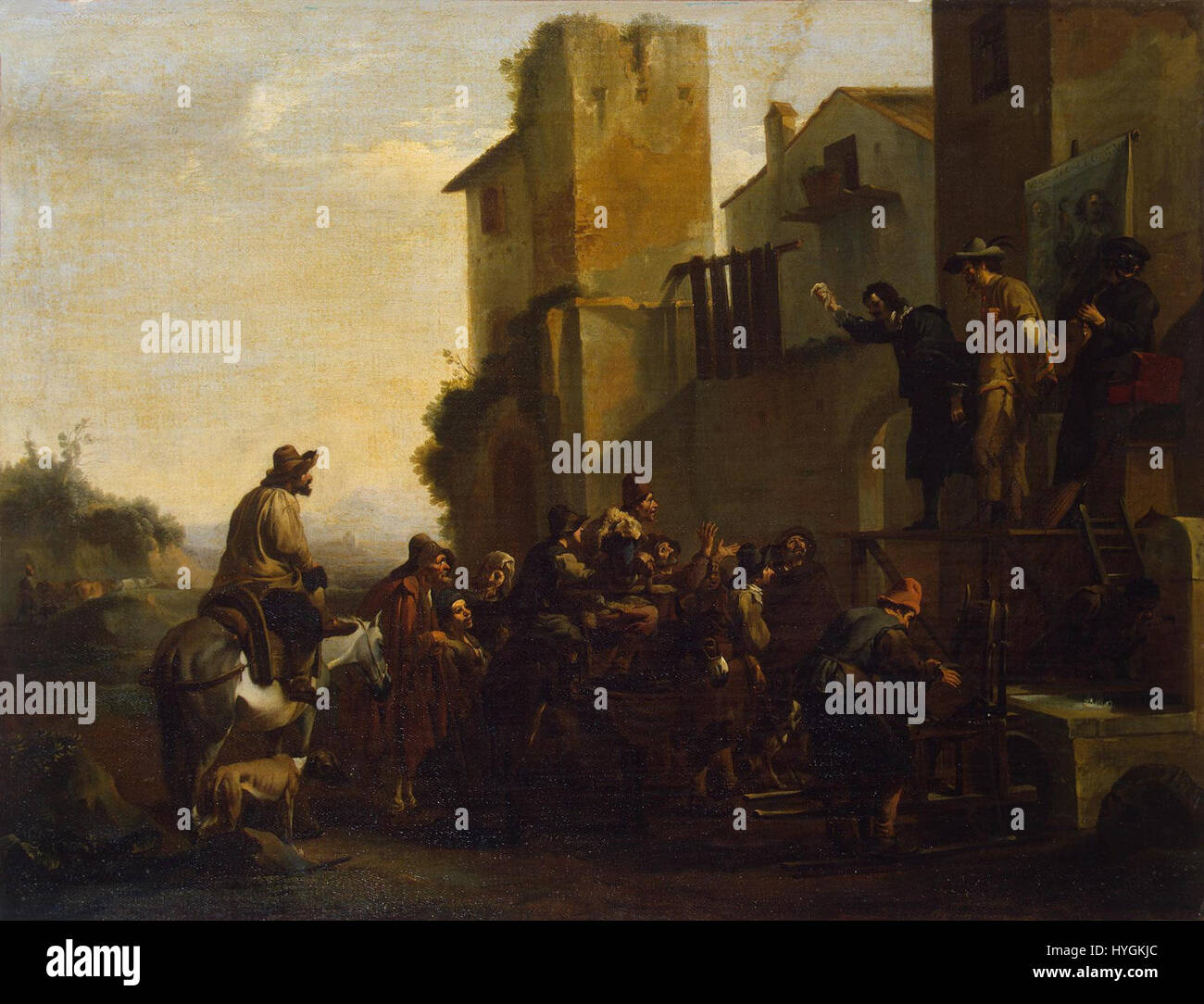 'Charlatan' by Jan Miel is a painting depicting a trickster or ...