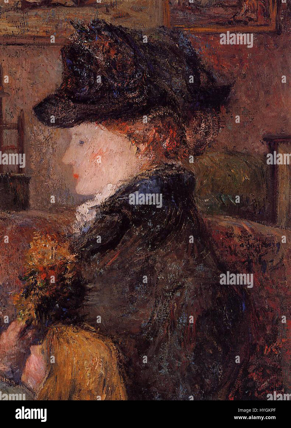 Paul Gauguin's 'Portrait de femme' from 1883 exemplifies his Post ...