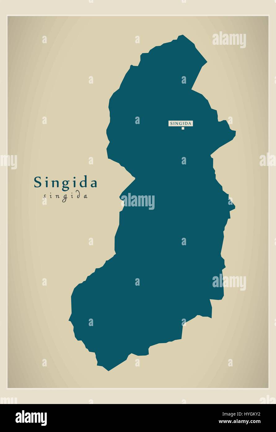 Modern Map - Singida TZ Stock Vector Image & Art - Alamy