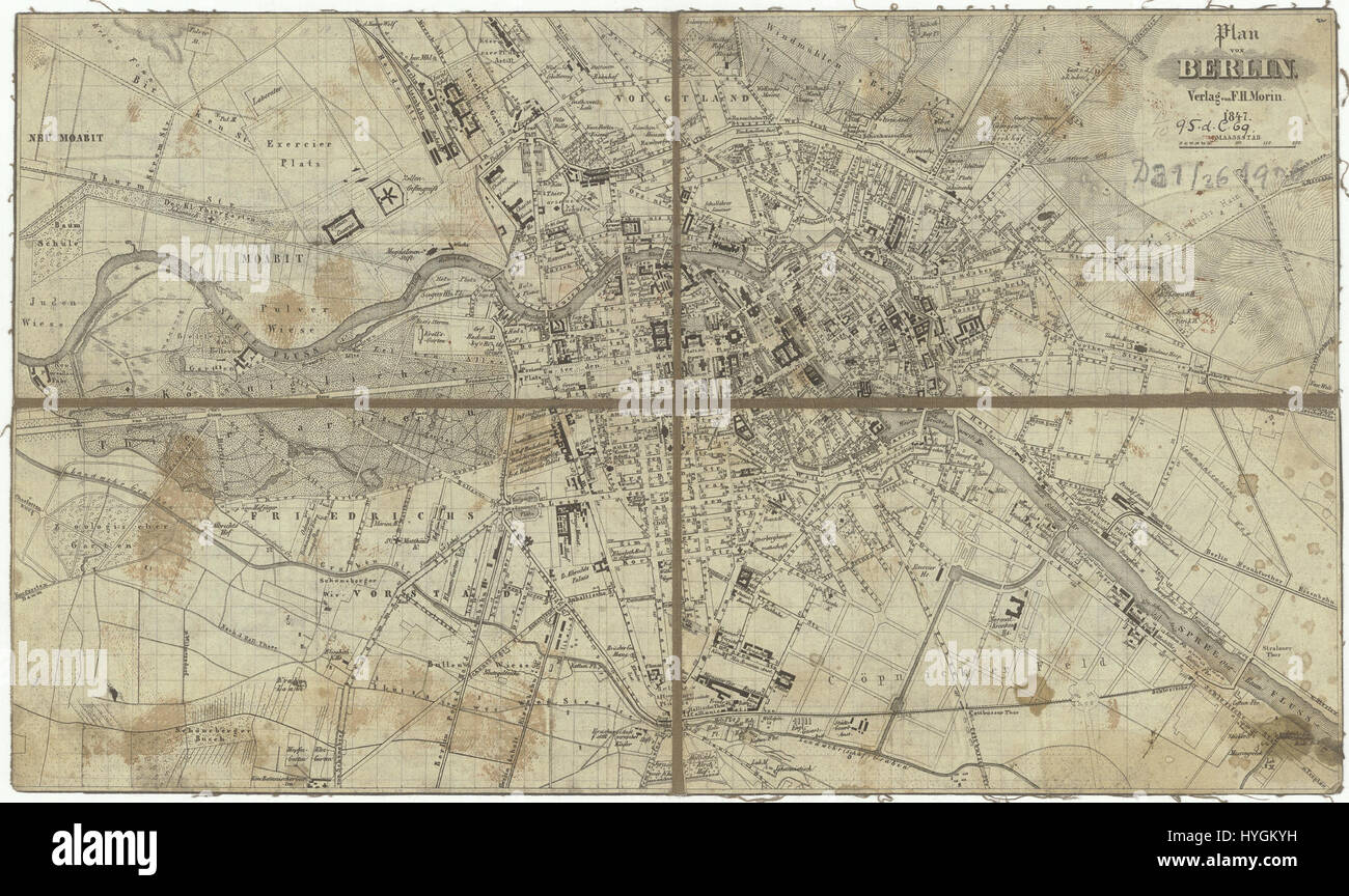 Old berlin plan hi-res stock photography and images - Alamy