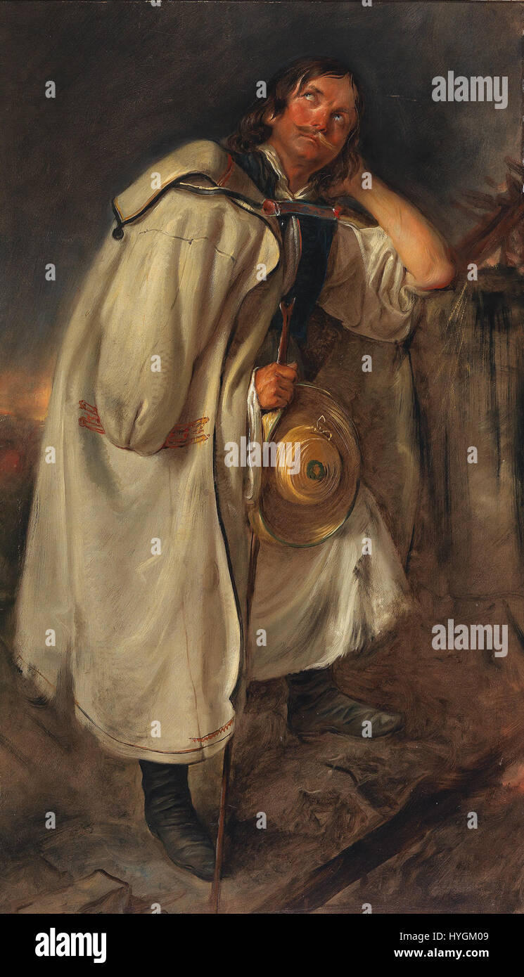 'Ungarischer Hirte' (Hungarian Shepherd) by Eduard Ritter is a pastoral ...
