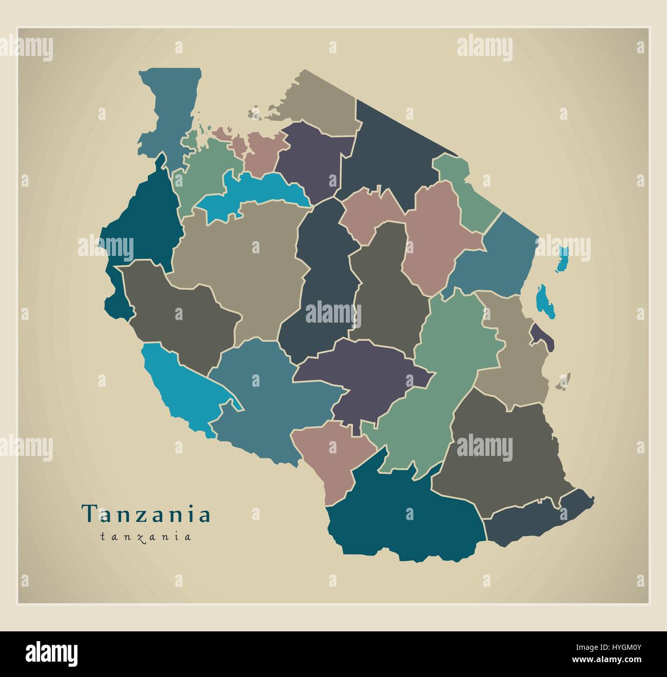 Map tanzania hi-res stock photography and images - Alamy