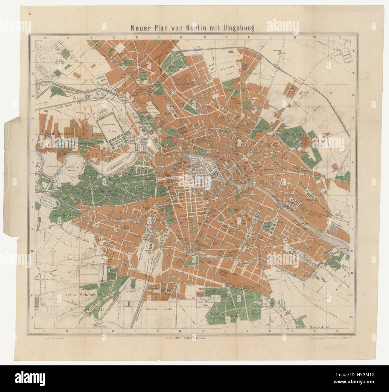 The 'Neuer Plan von Berlin und Umgebung' (New Map of Berlin and ...