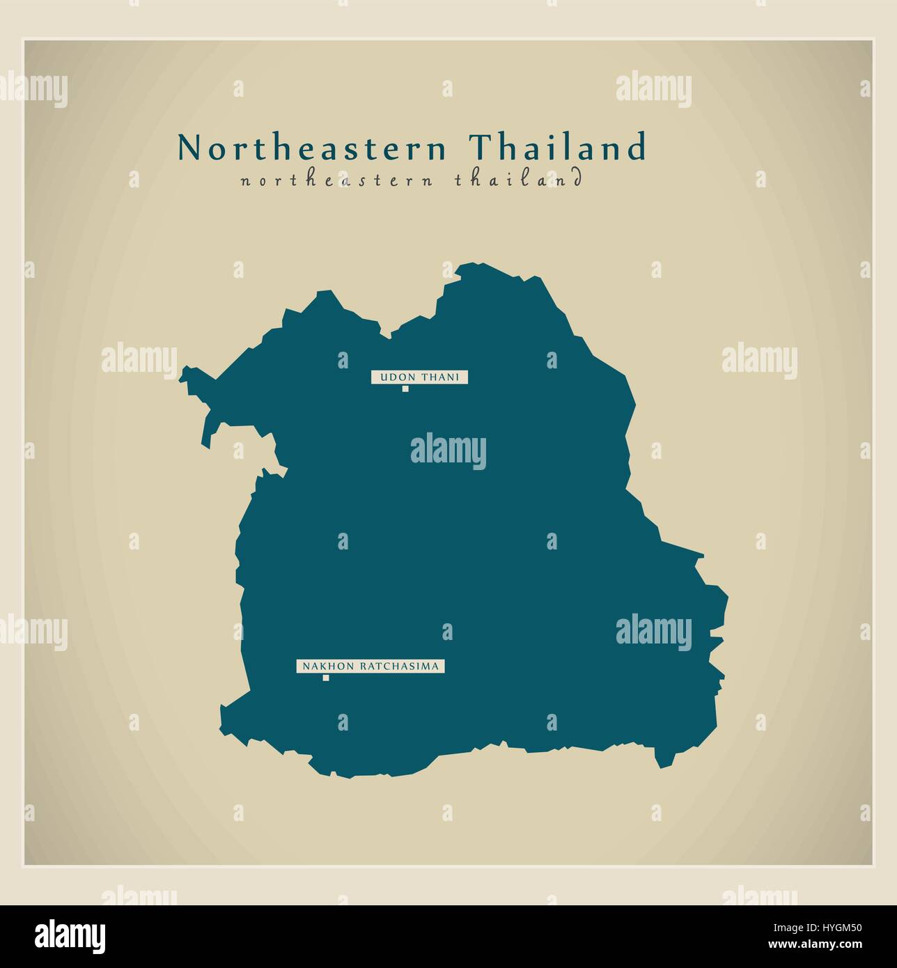 Map of thailand region hi-res stock photography and images - Alamy