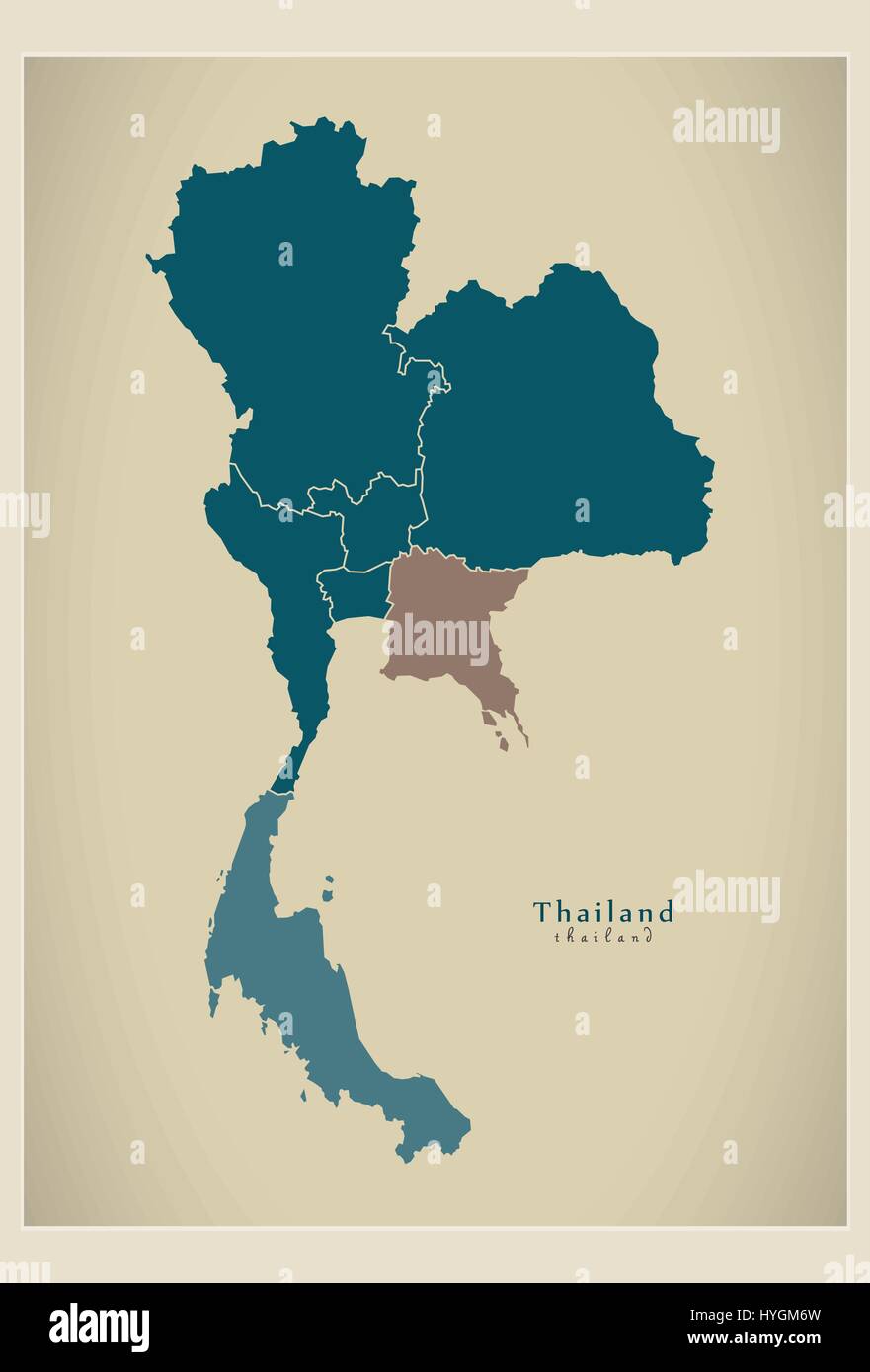 Map of thailand region hi-res stock photography and images - Alamy