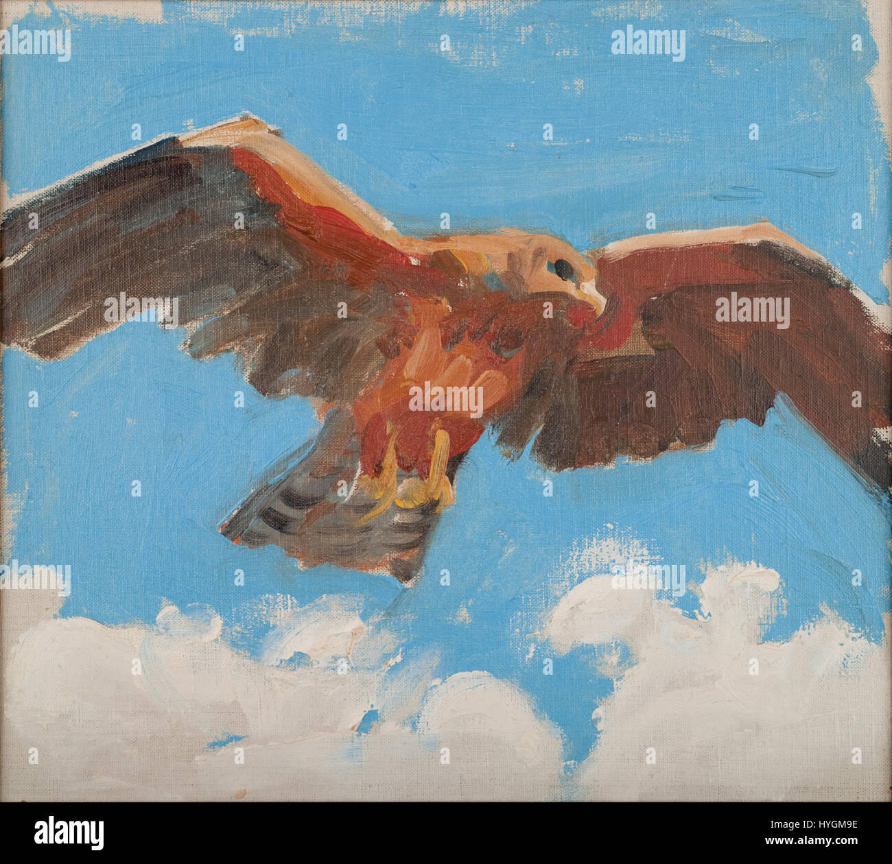 'Haukka Falcon' by Finnish artist Akseli Gallen-Kallela is an iconic ...