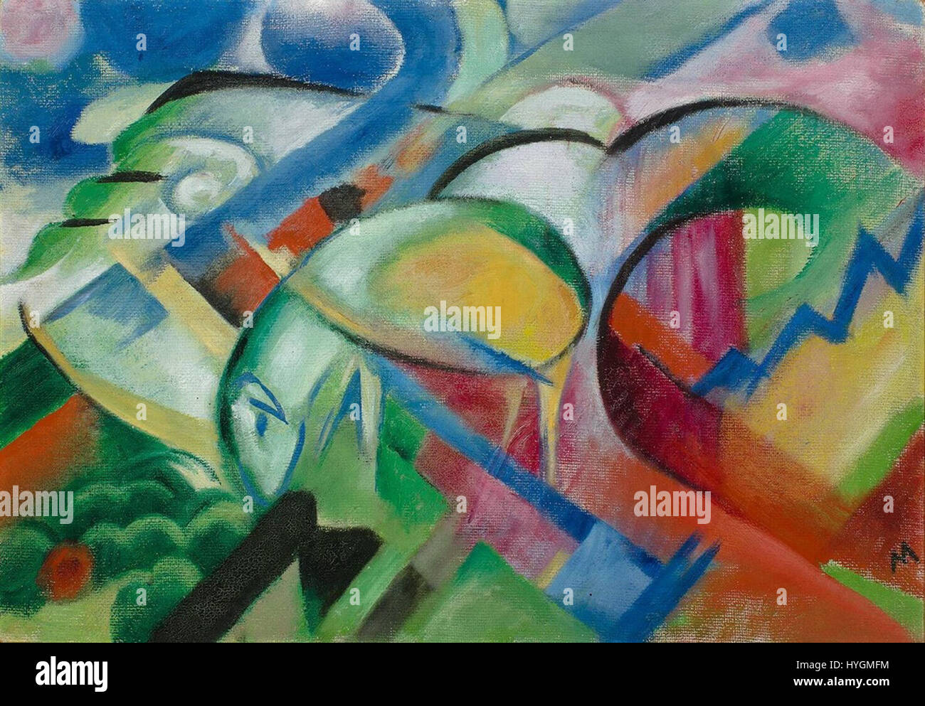 Franz Marc's '031' is a painting reflecting his expressionist style ...