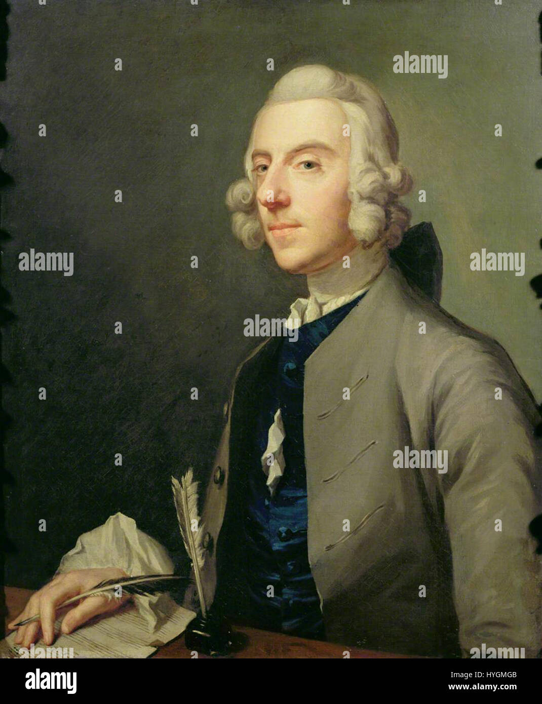 Michael Arne by Zoffany Stock Photo - Alamy