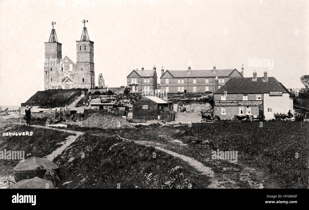 Fred C Palmer’s work of 'Reculver, Kent, England' captures the ...