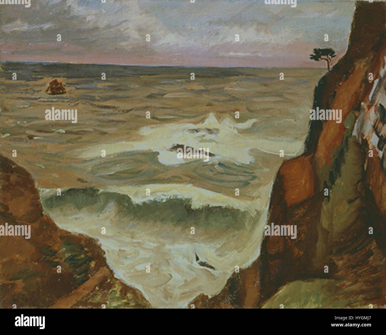 'Raging Billows at Daio Misaki Promontory' by Fujishima Takeji ...