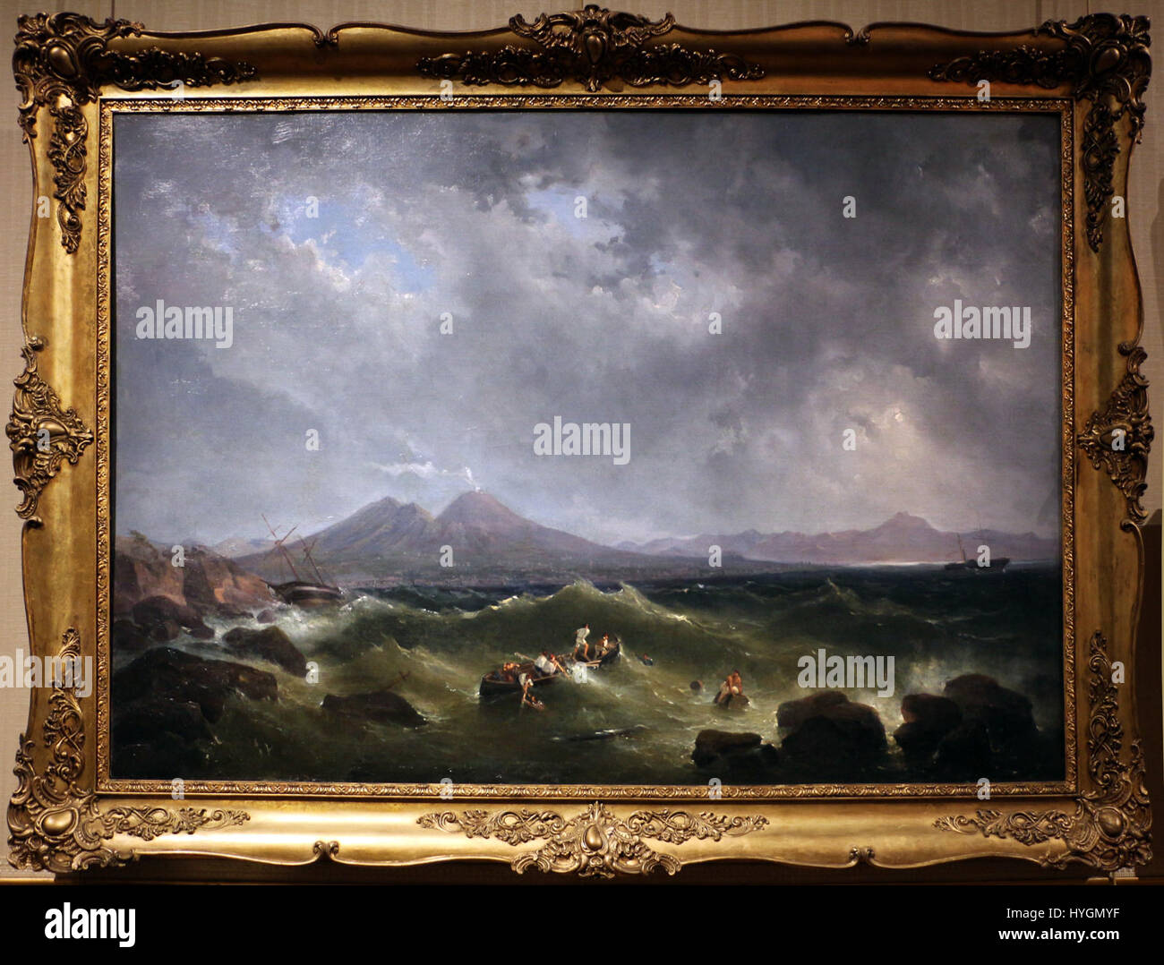 Salvatore fergola, tempesta nel golfo di napoli, 1848 59 ca Stock Photo ...
