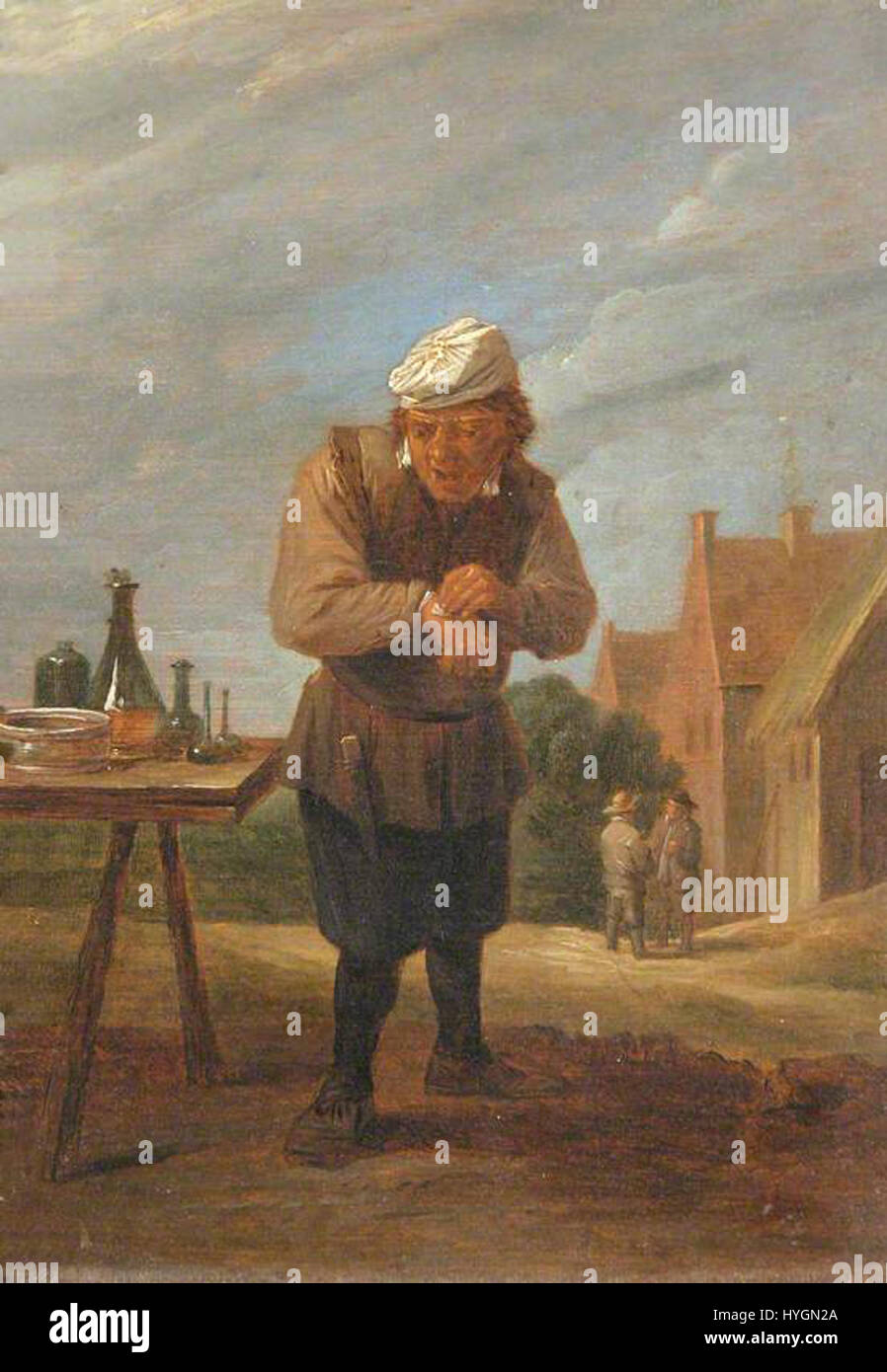 David Teniers the Younger's painting 'A Peasant Removing a Plaster ...