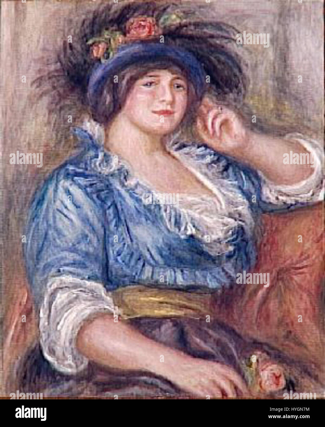 'Colonna Romano' by Pierre Auguste Renoir showcases a portrait of the ...