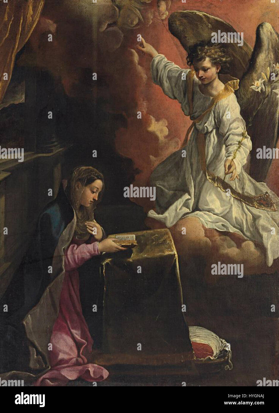 The 'Annunciazione' (Annunciation) by the Carracci brothers showcases ...