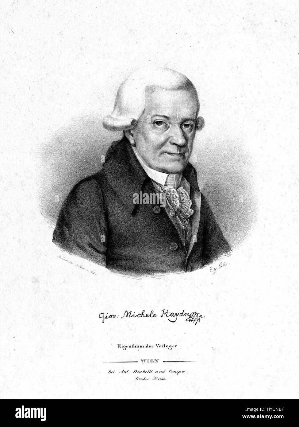 Portrait austrian classical composer Cut Out Stock Images & Pictures ...